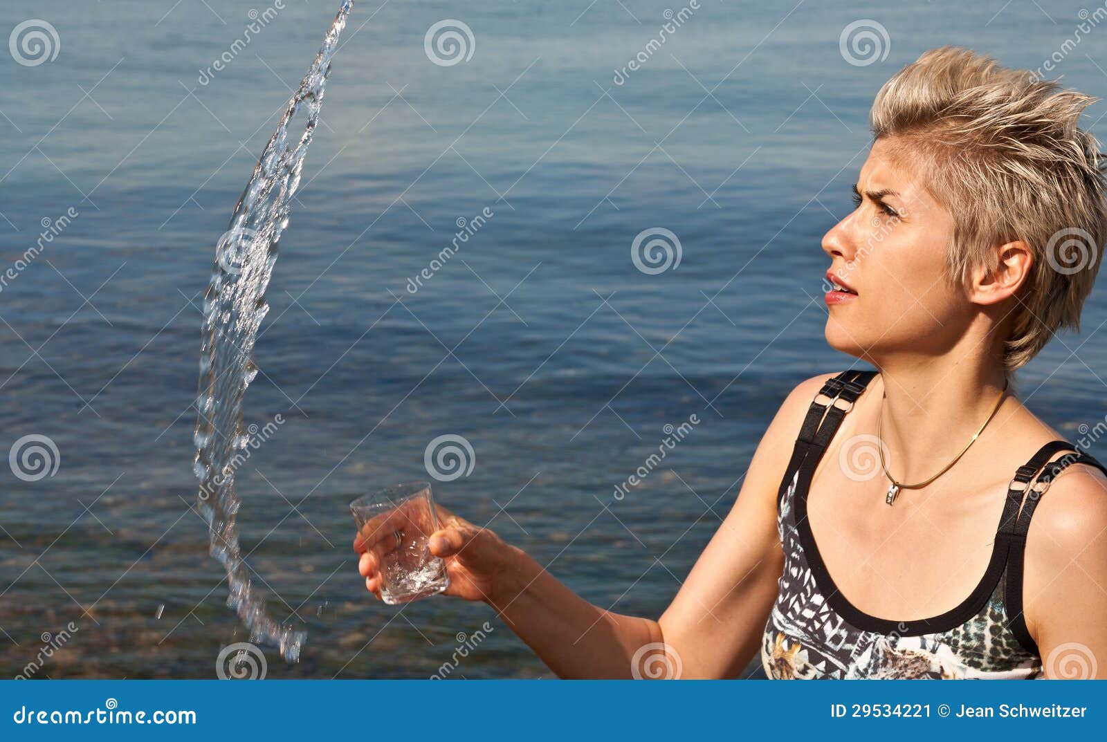 Girl and water stock image. Image of thirst, face, visage - 29534221