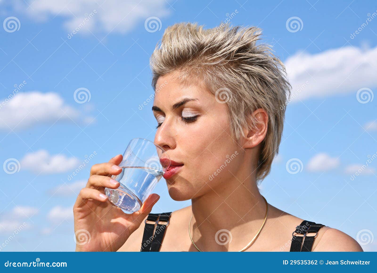 Girl and water stock photo. Image of cute, caucasian - 29535362