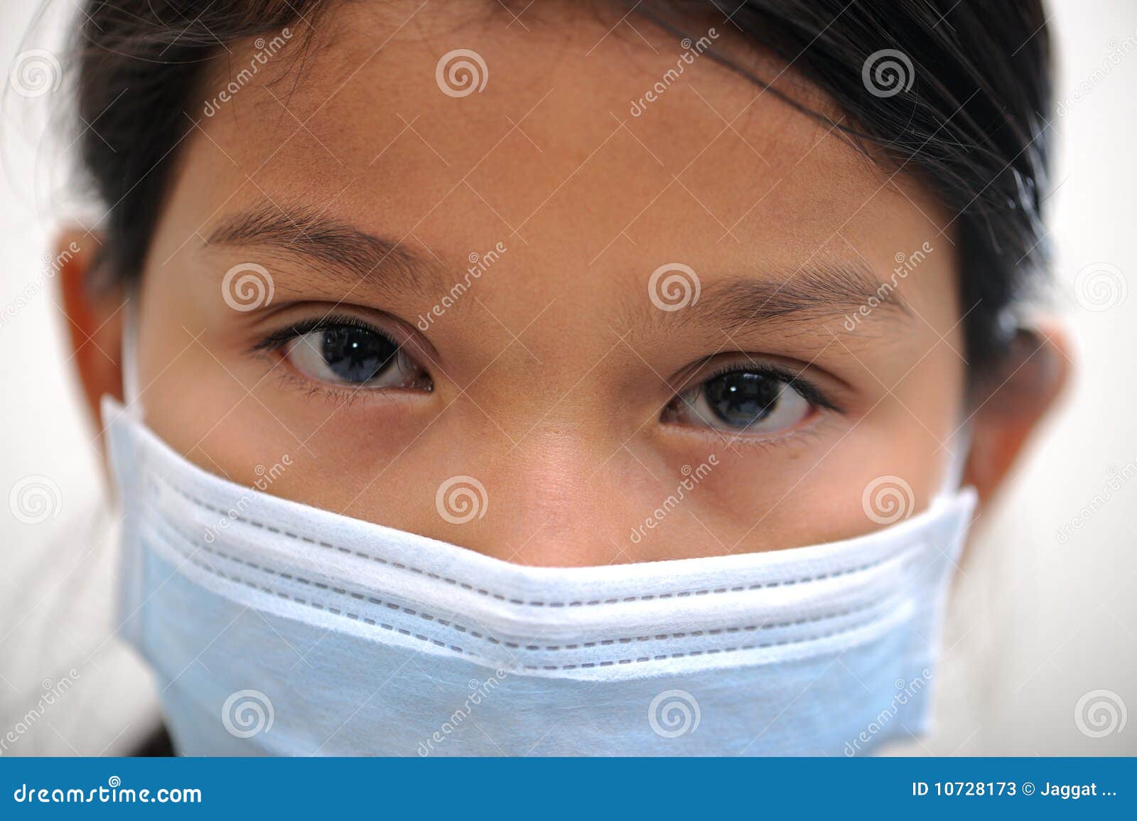 Girl wear mask stock image. Image of care, girl, portrait - 10728173