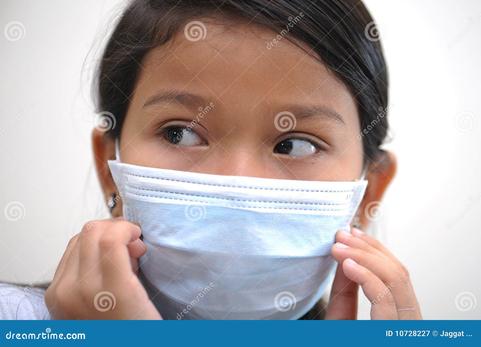 Girl wear mask stock image. Image of h1n1, protect, female - 10728227