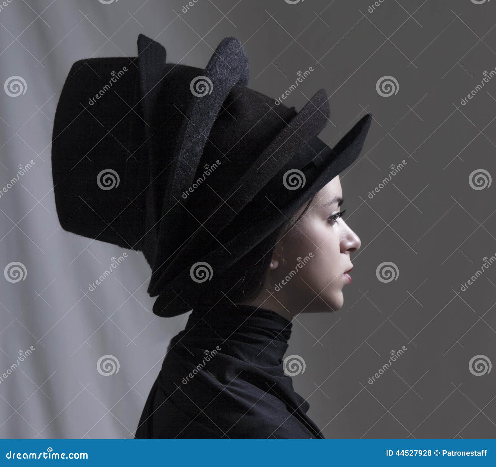 Girl wearing multiple hats stock photo. Image of neoclassic - 44527928
