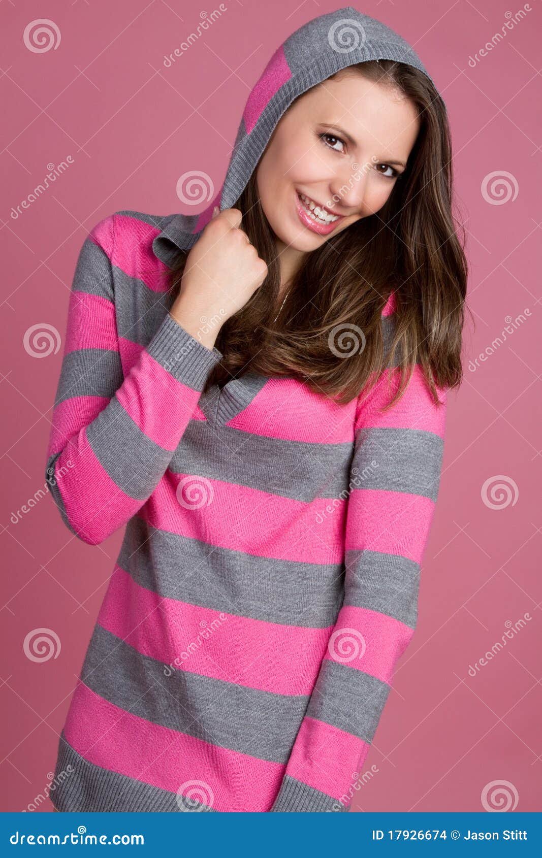 Girl Wearing Pink stock photo. Image of adult, people - 17926674