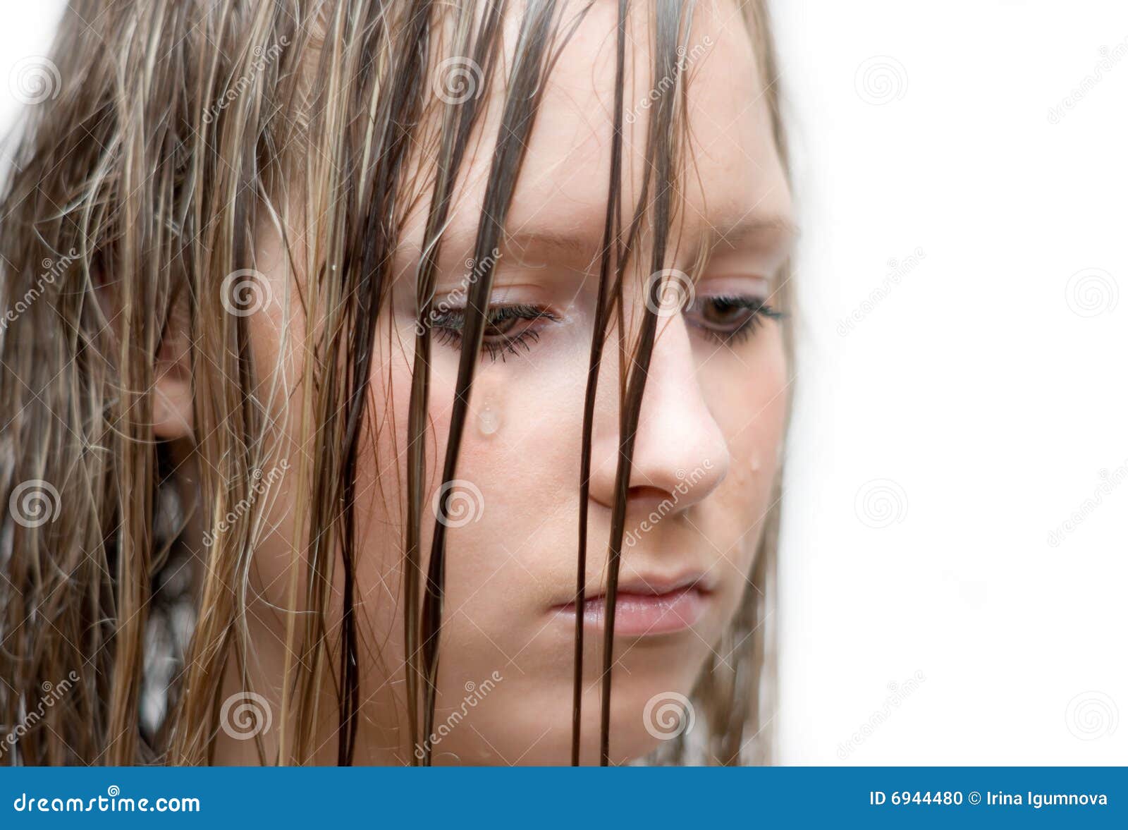 Girl weep stock photo. Image of tears, lifestyle, beautiful - 6944480