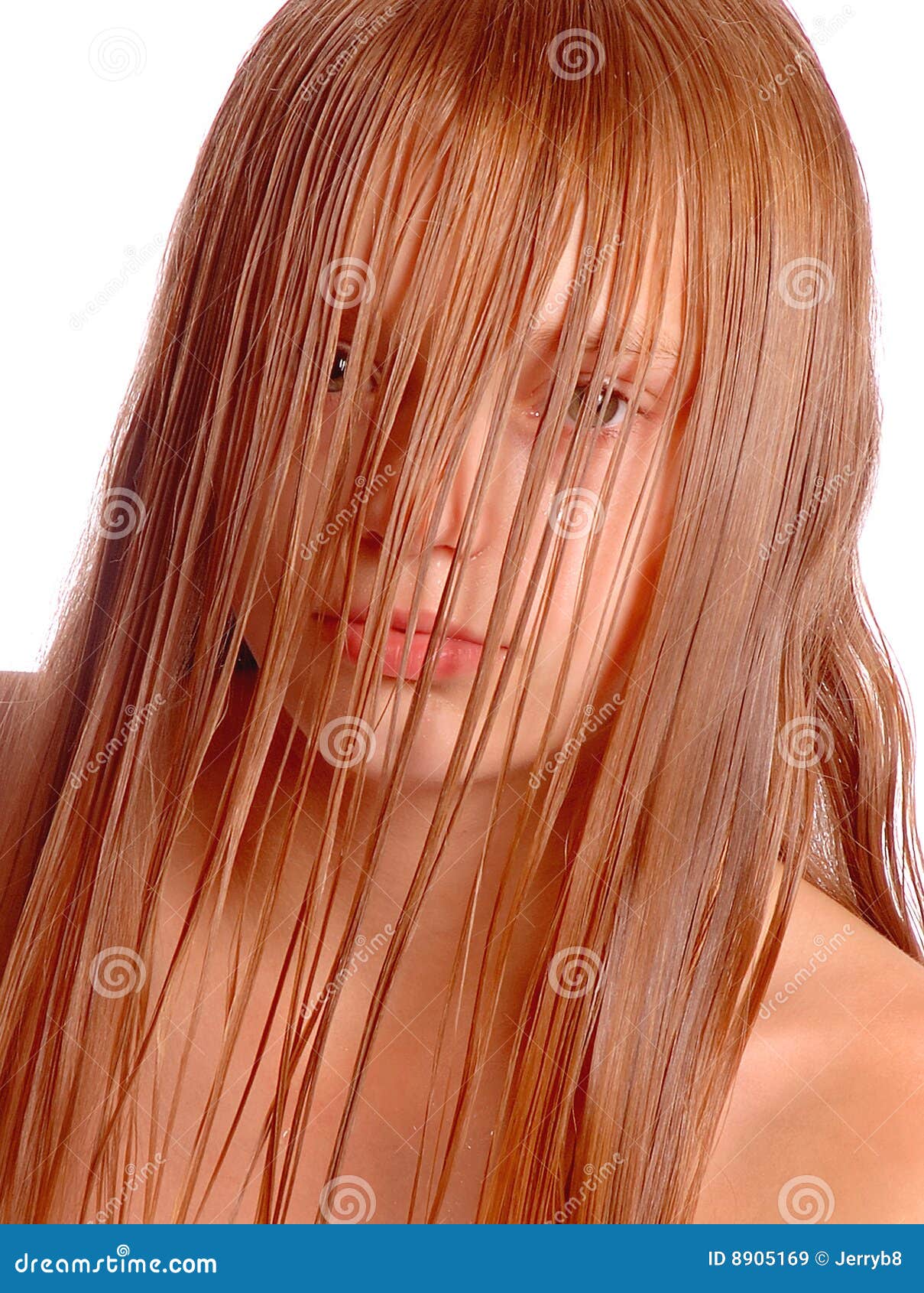 Girl with wet hair stock image. Image of youth, looking - 8905169