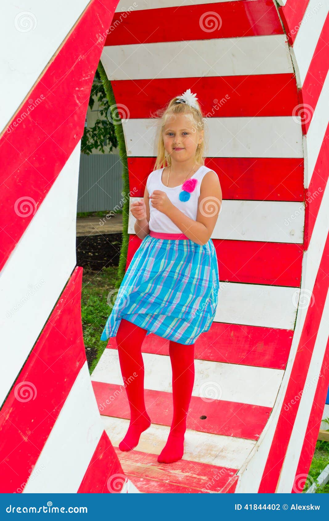 Girl in a wheel stock photo. Image of happy, cheerful - 41844402