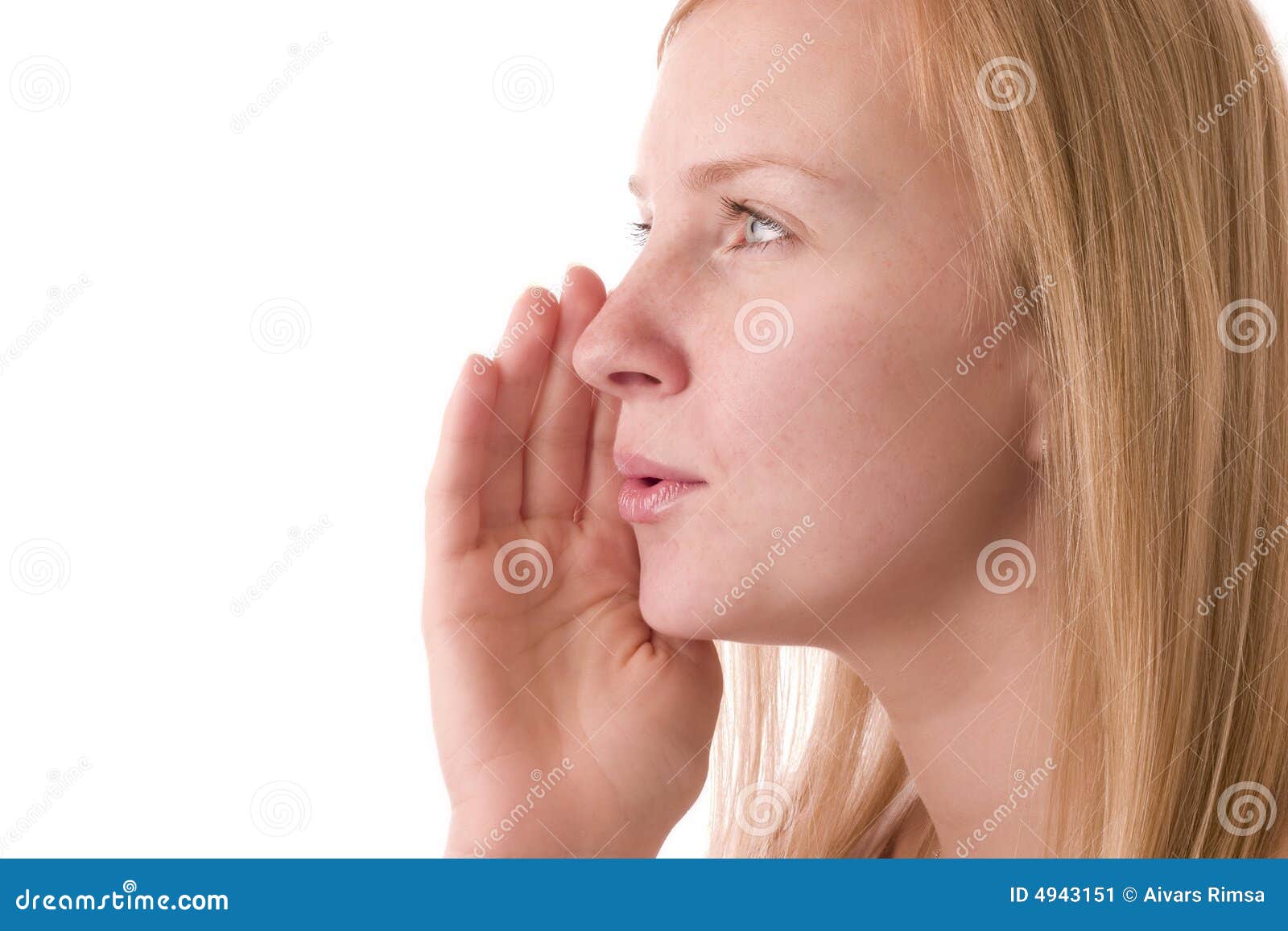 Girl whispering stock image. Image of happy, cute, call - 4943151