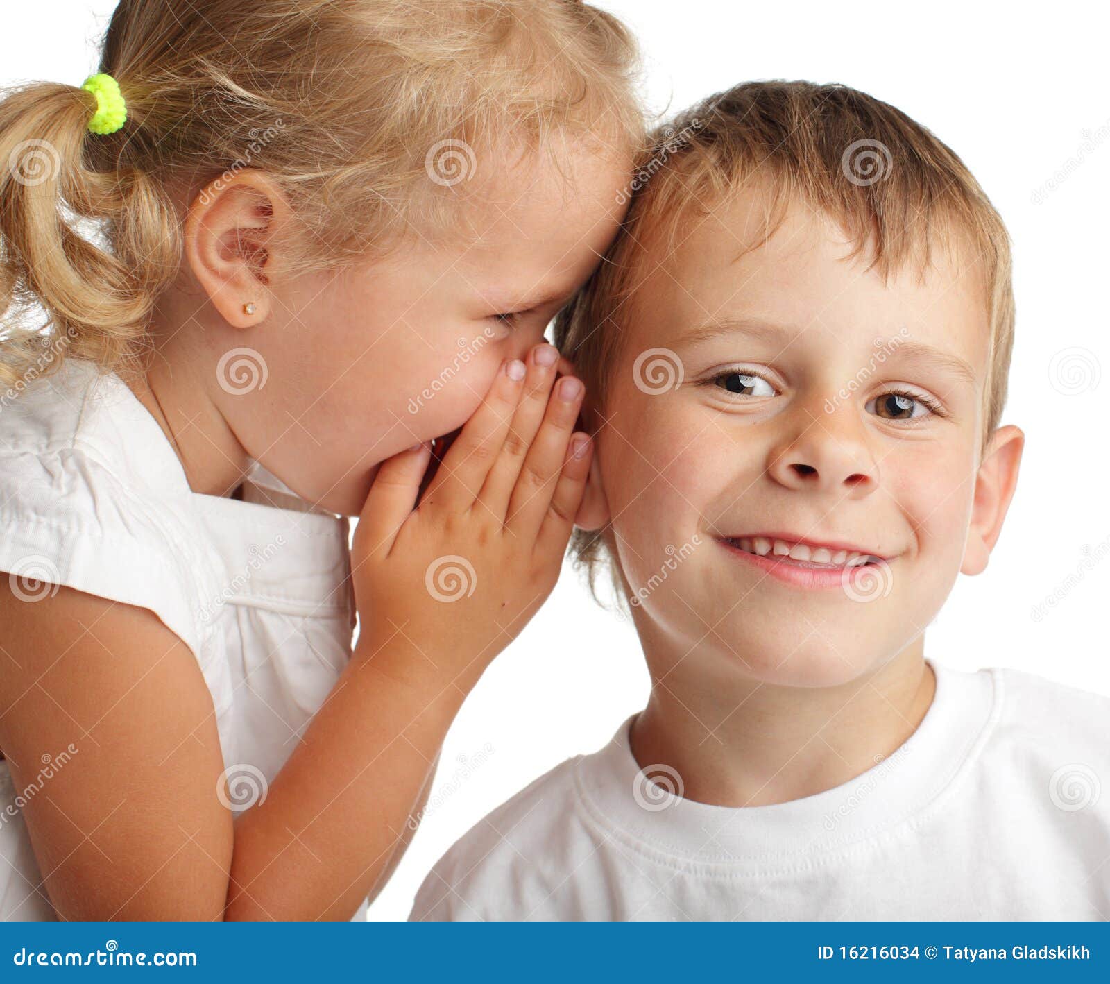 Girl whispers a secret stock photo. Image of beautiful - 16216034