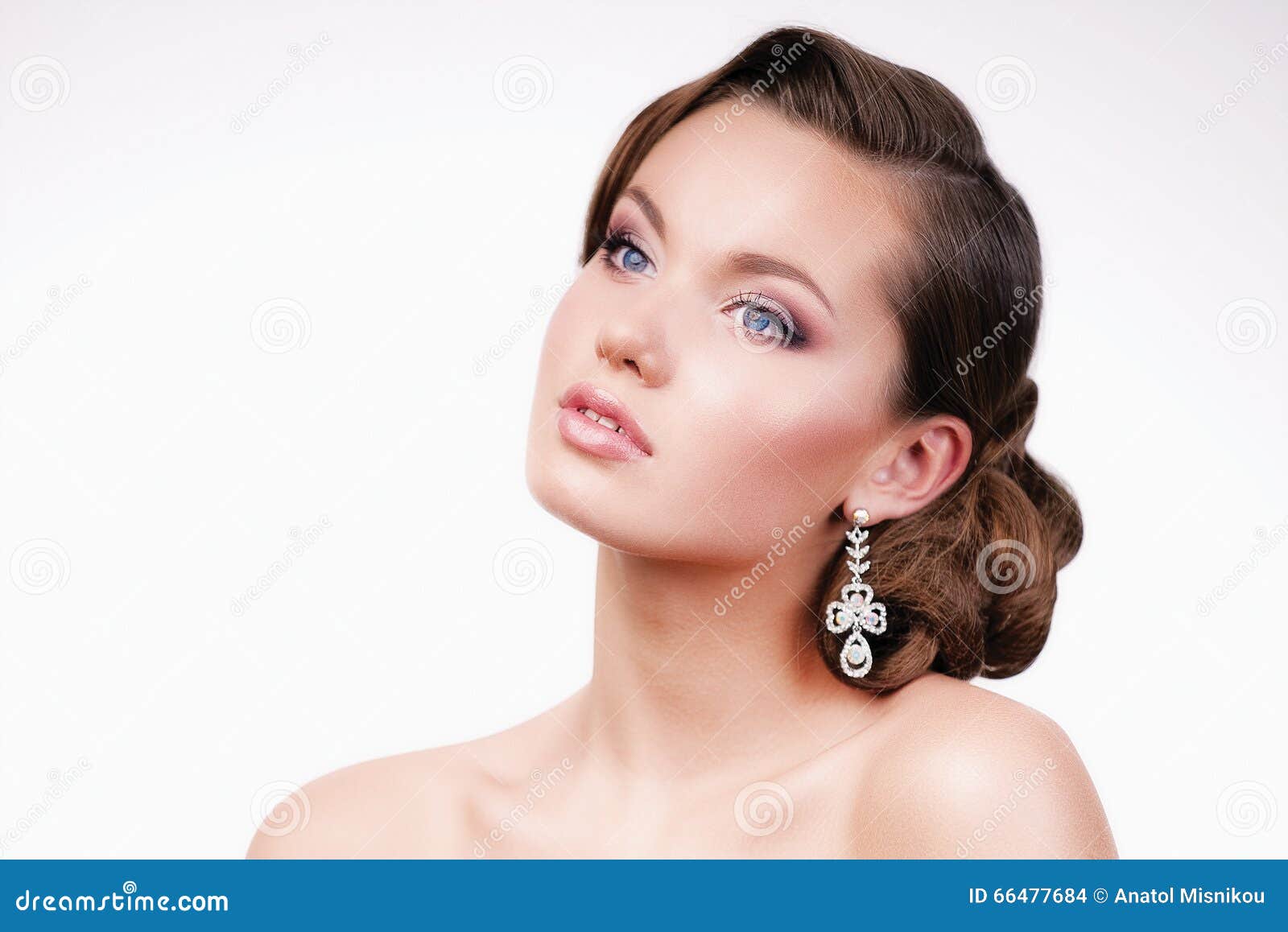 Girl on a white background stock photo. Image of beautiful - 66477684