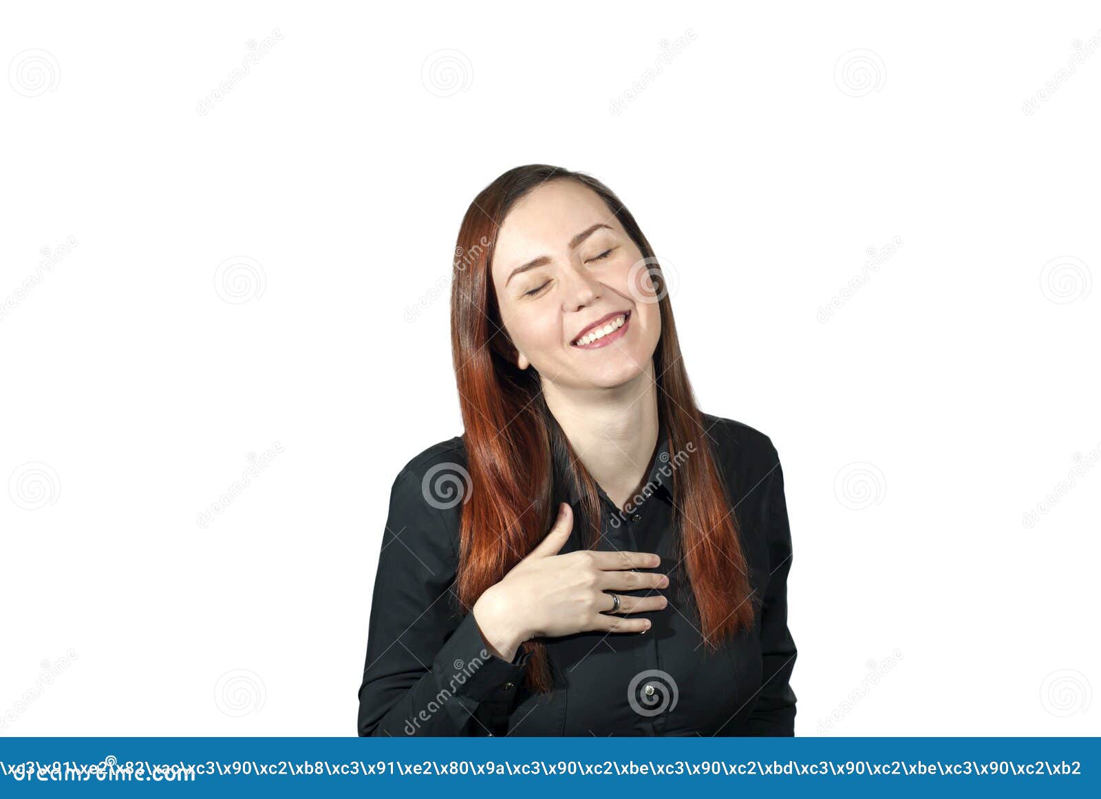 Embarrassment and laughter stock image. Image of closed - 108341669