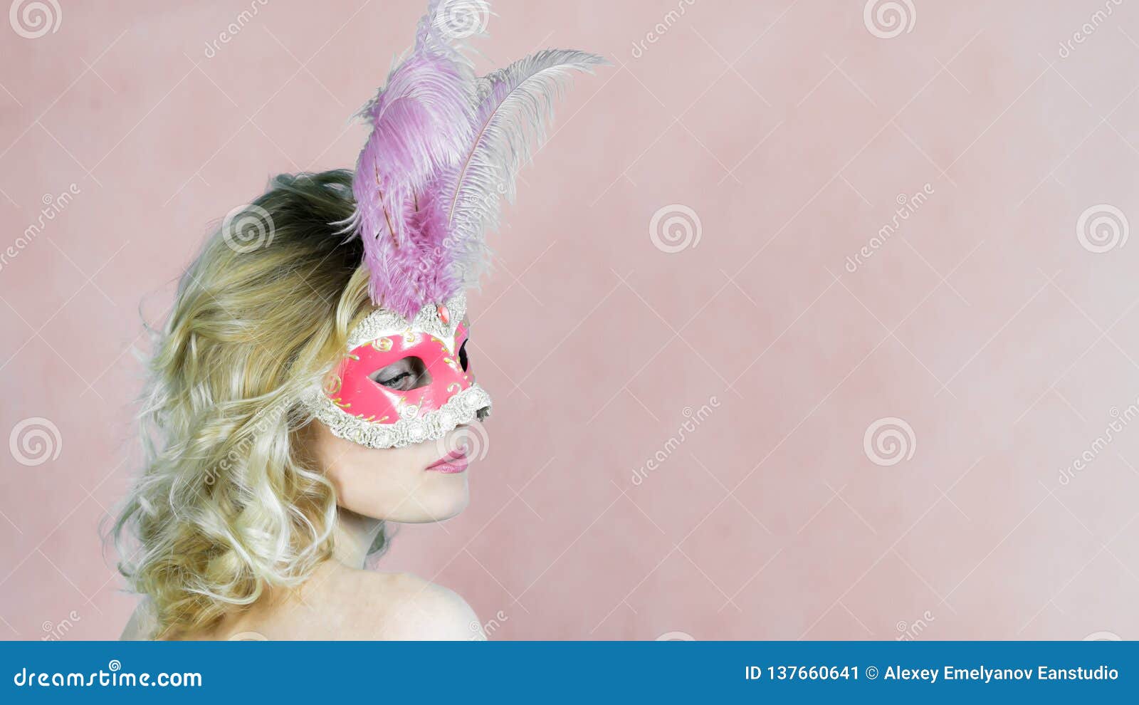 Mysterious Woman Seduces Eyes Stock Image Image Of Hair Girl 137660641
