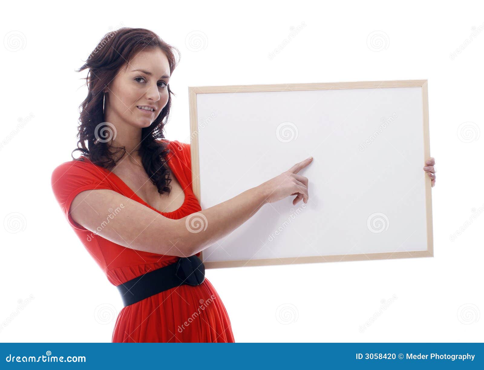 Girl With Whiteboard Picture. Image: 3058420