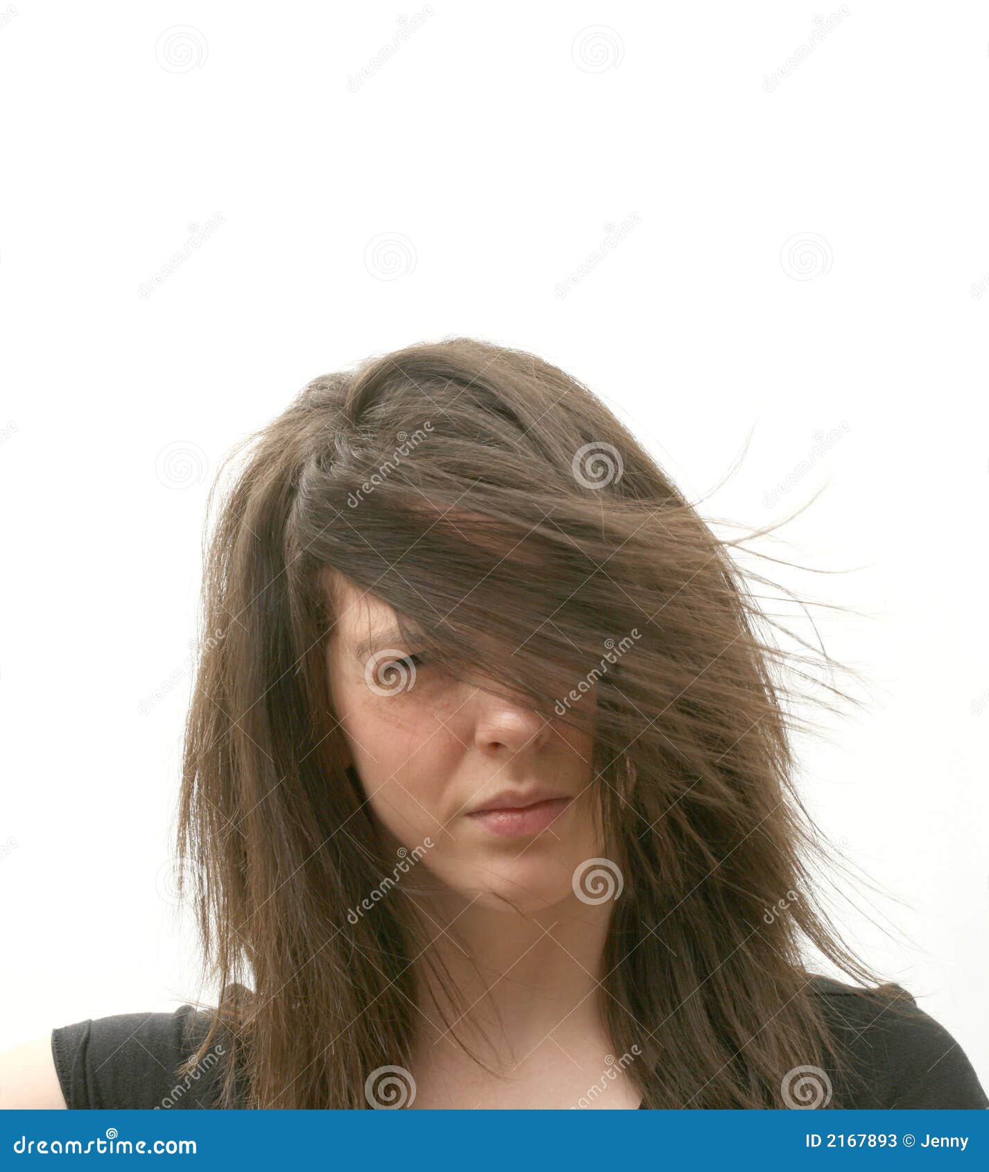 Girl in wind stock image. Image of girl, hairstyle, freshness - 2167893