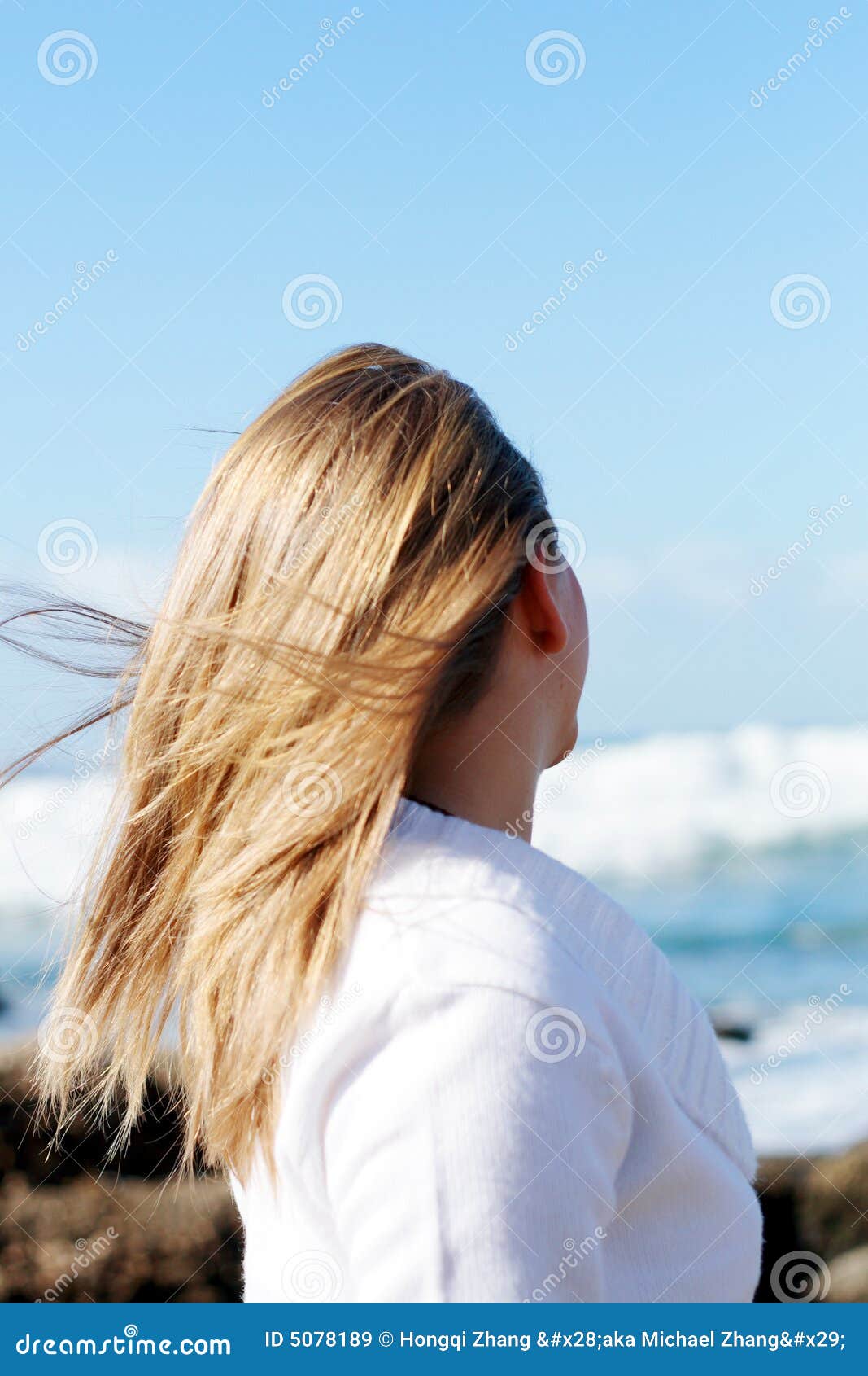 Girl and wind stock image. Image of figure, blow, freedom - 5078189
