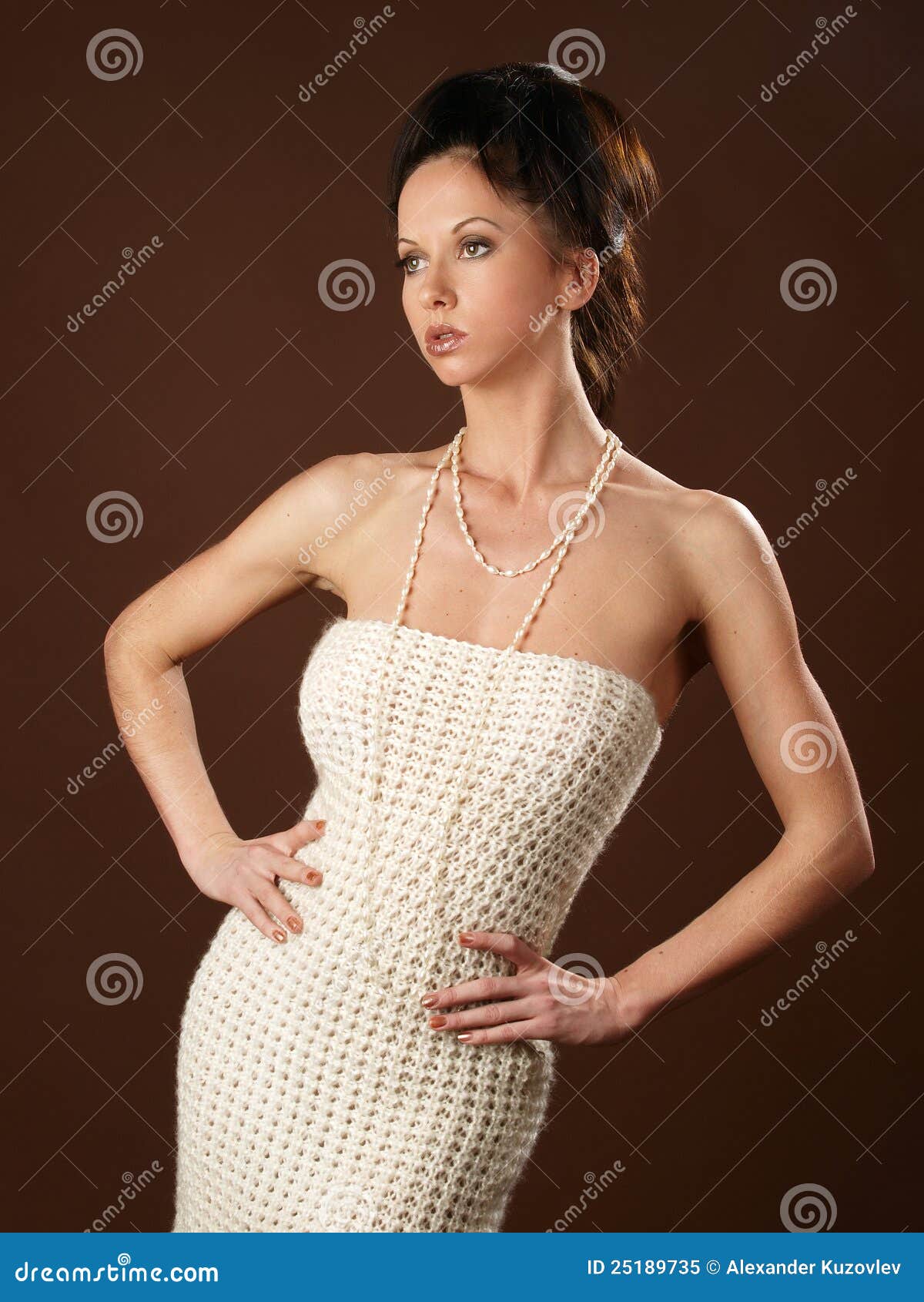 Girl in woolen dress stock image. Image of erotic, clothes - 25189735
