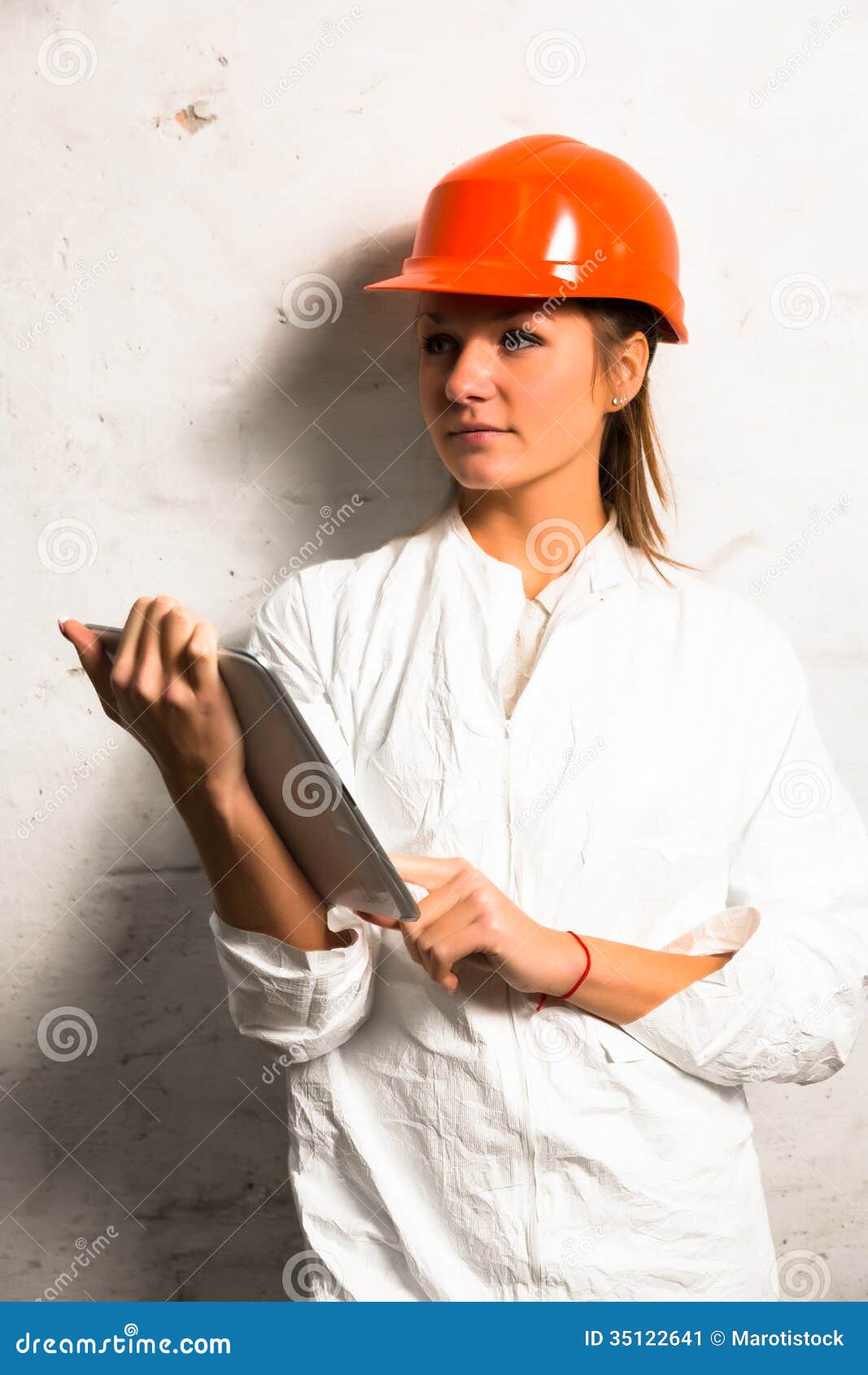 Girl worker in the factory stock image. Image of manufacturing - 35122641