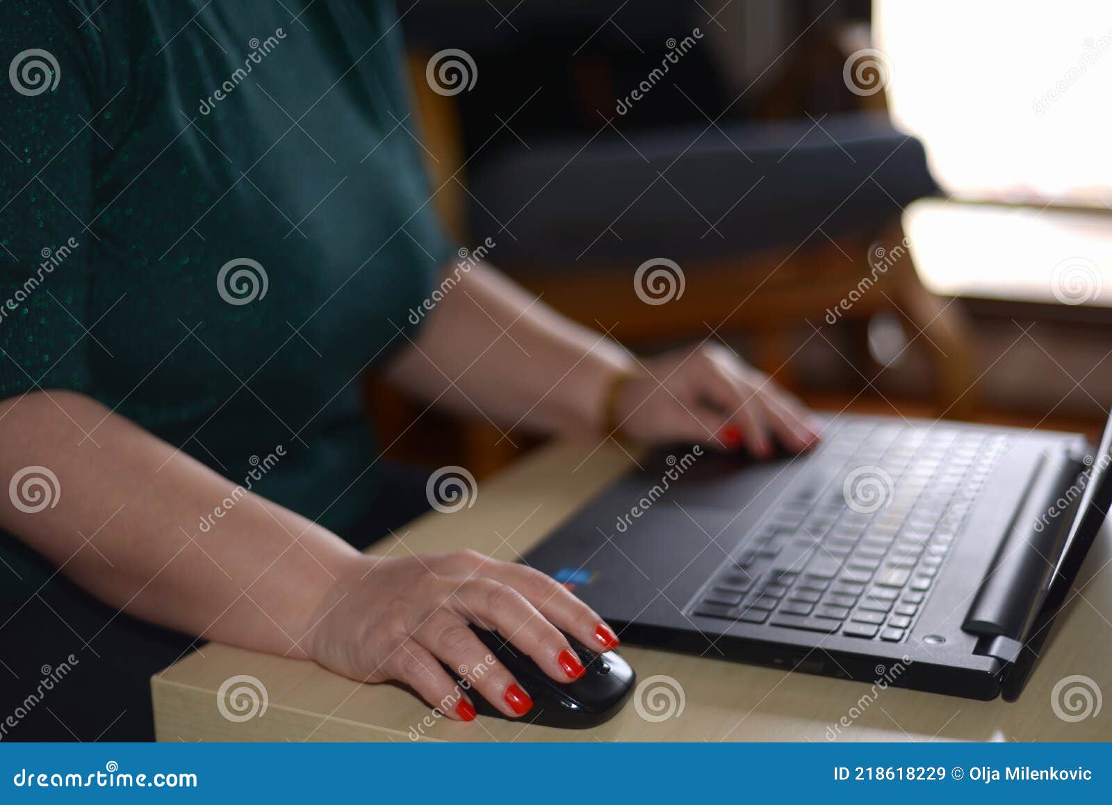 Work on computers stock image. Image of computer, table - 218618229