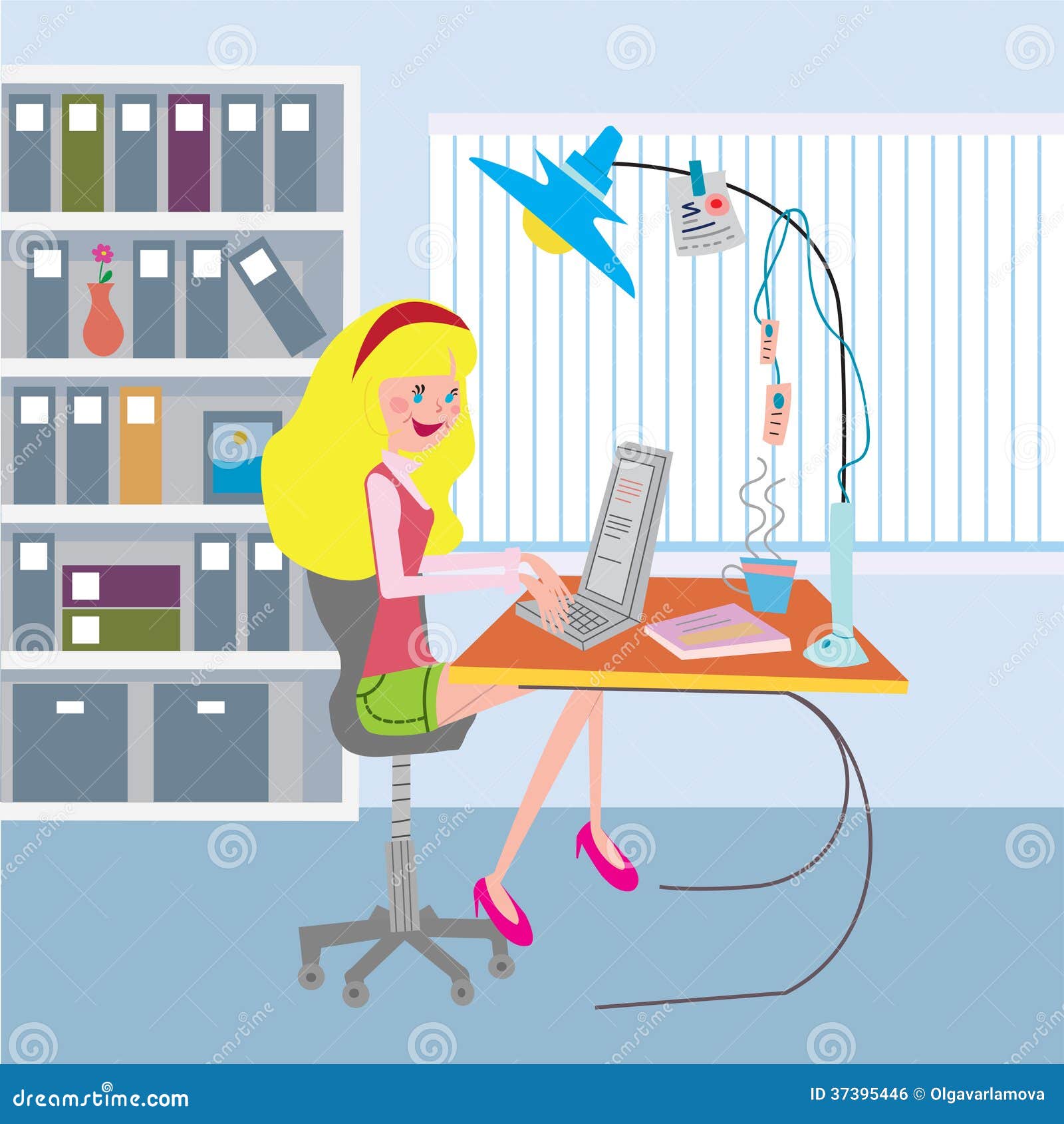 Girl Working From Home Or Remotely In House With Phone And Laptop. Hand ...