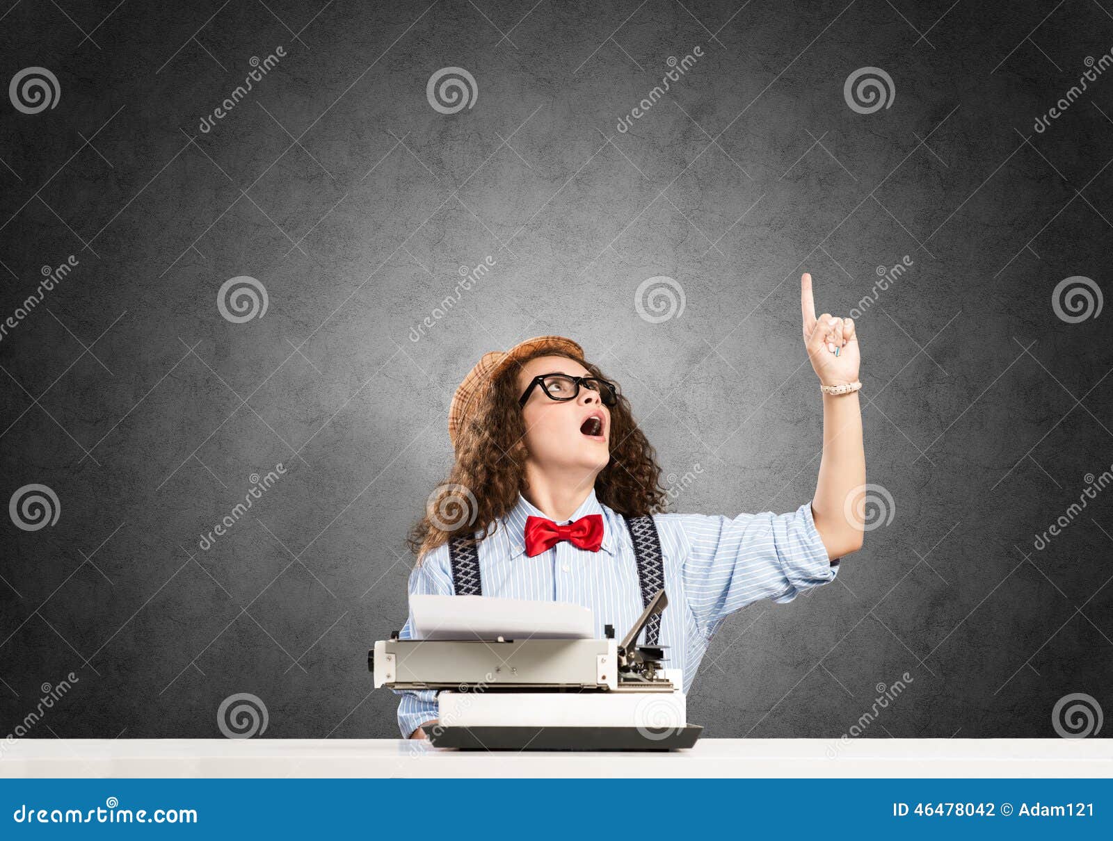 Girl writer stock photo. Image of beautiful, antique - 46478042