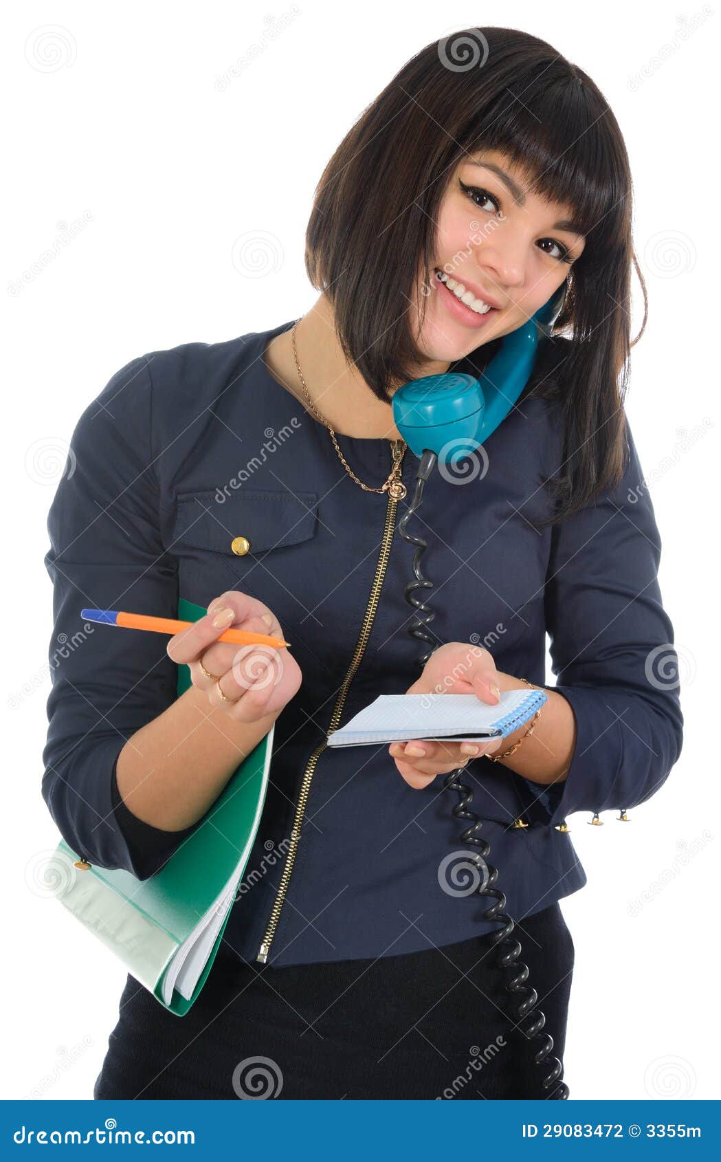 Girl, writing notes stock photo. Image of pencil, asian - 29083472