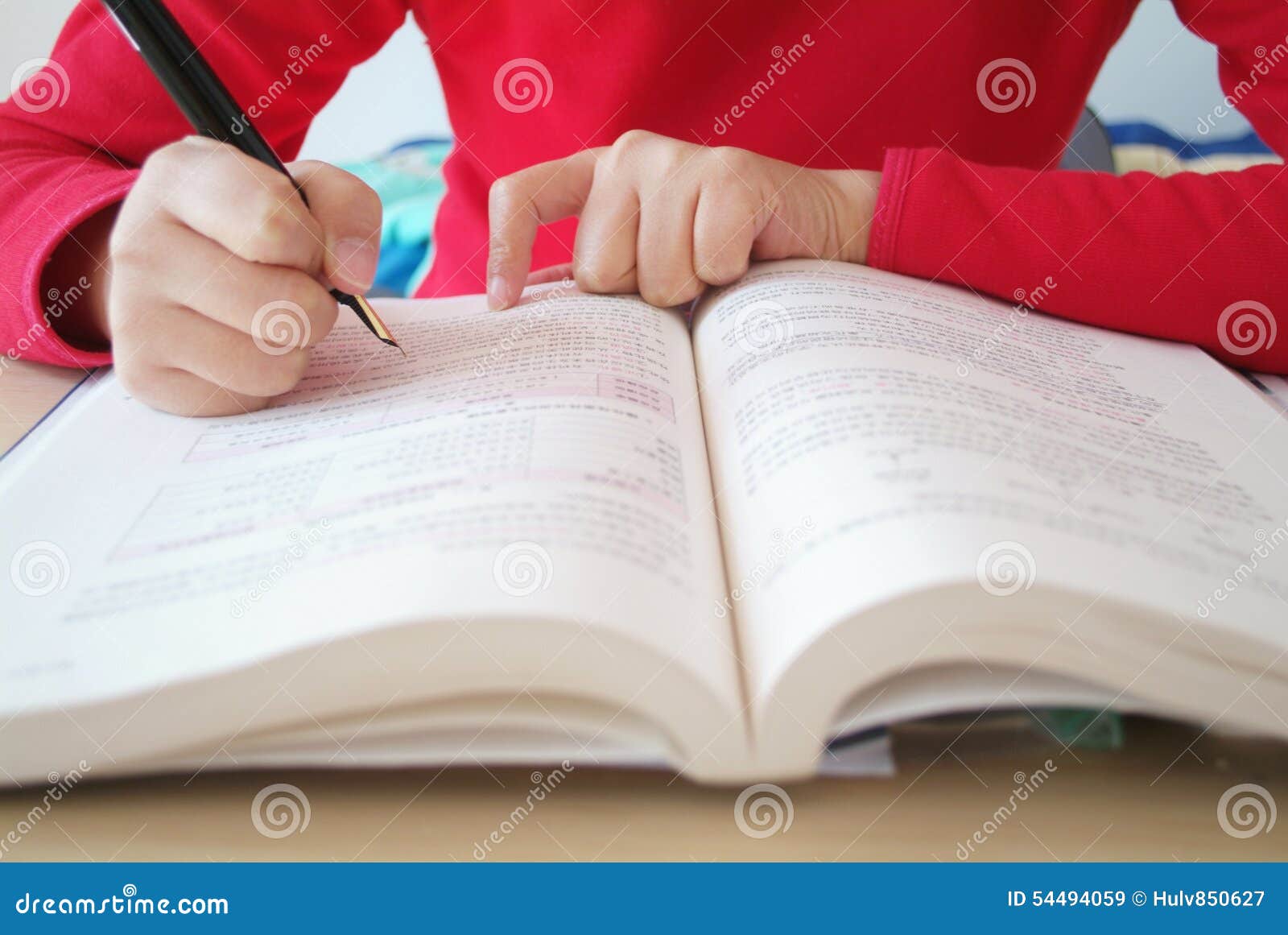 Girl writing for study stock image. Image of communications - 54494059
