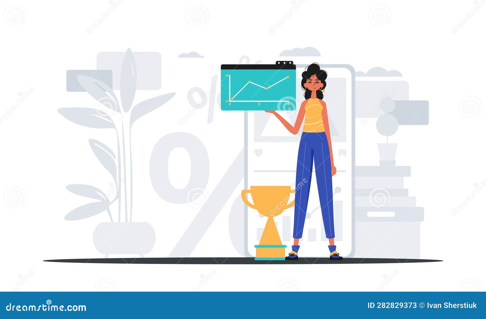 The Girlfriend With The Graph . The Arrow Hits The Raven . Sum Colored ...