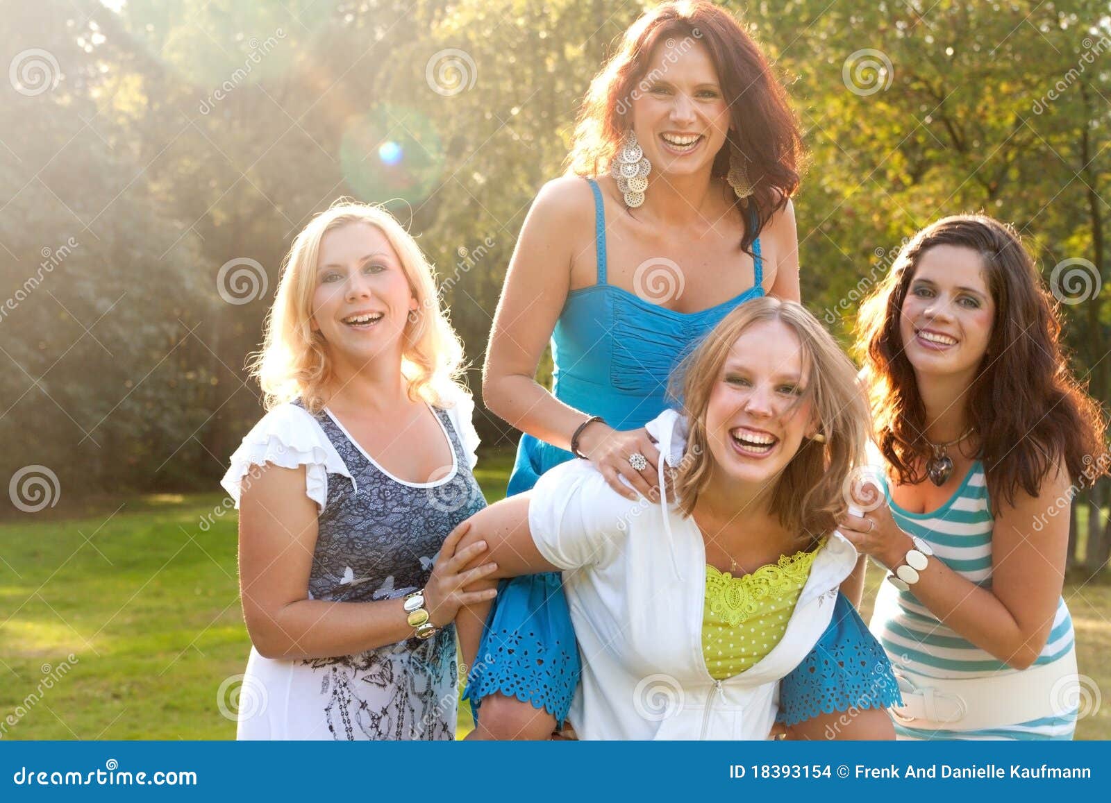 Girlfriends are having fun stock photo. Image of vacation - 18393154