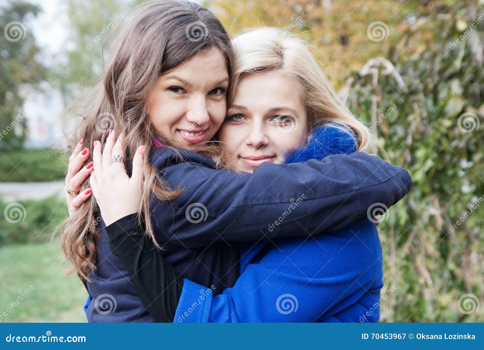 Girlfriends hug stock image. Image of person, cheerful - 70453967