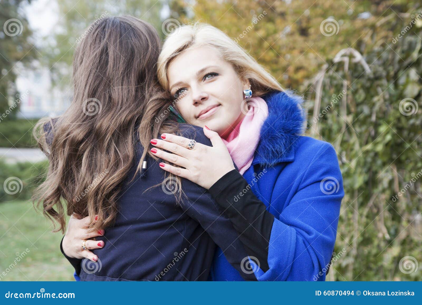 Girlfriends hug stock photo. Image of friendship, pretty - 60870494
