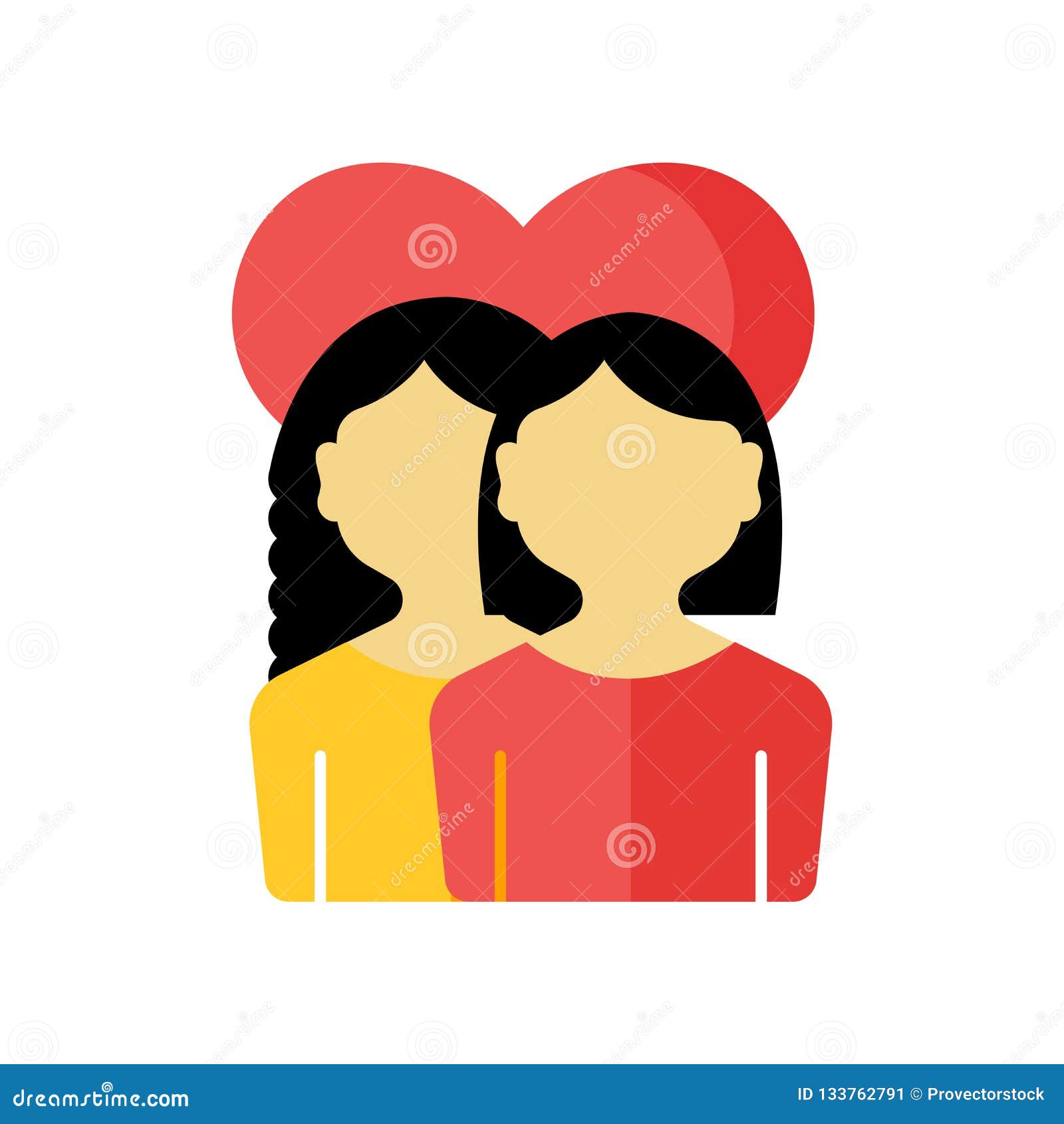 Girlfriends Icon Vector Sign And Symbol Isolated On White Background Girlfriends Logo Concept