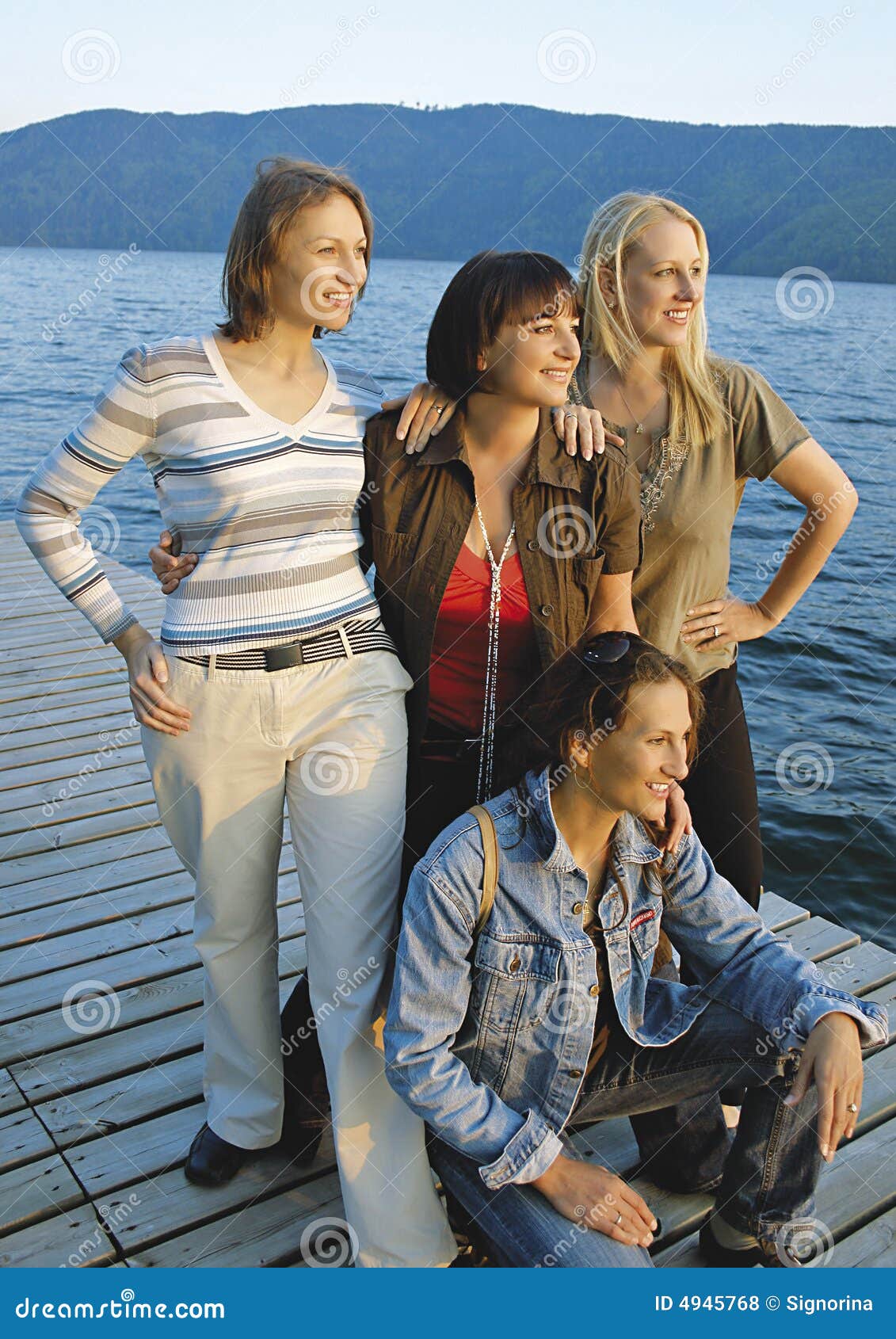 Girls 9 stock photo. Image of brunette, cute, leisure - 4945768