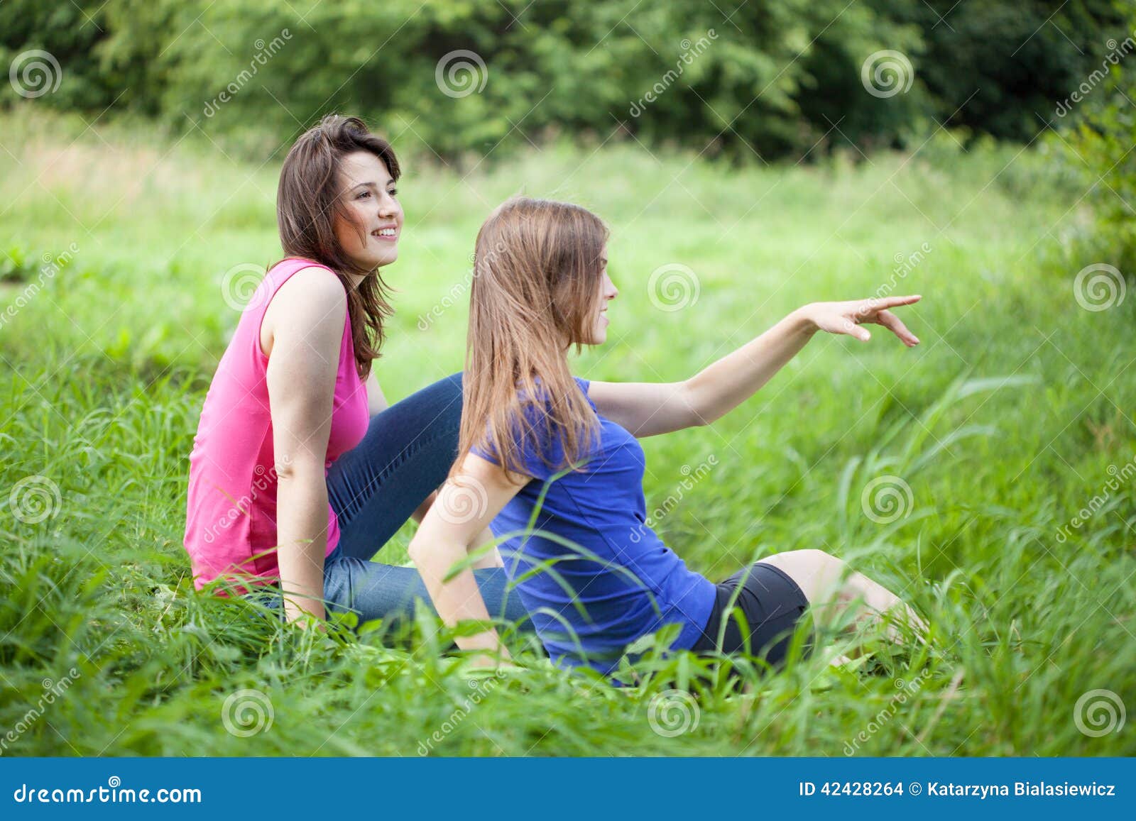 Girls admire the view stock photo. Image of hobby, friendship - 42428264