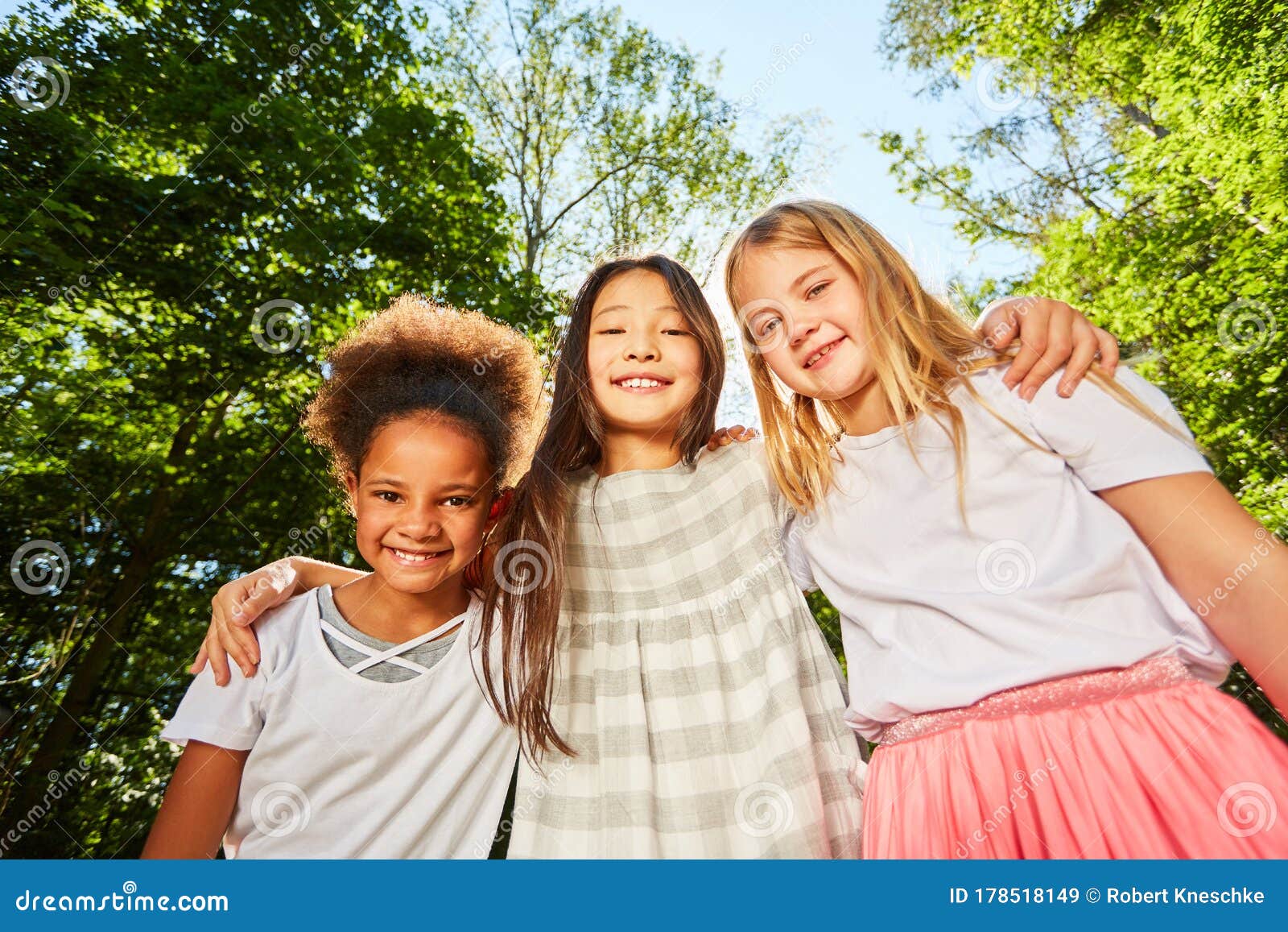 Girls As Multicultural Girlfriends Stock Image - Image of cheerful ...