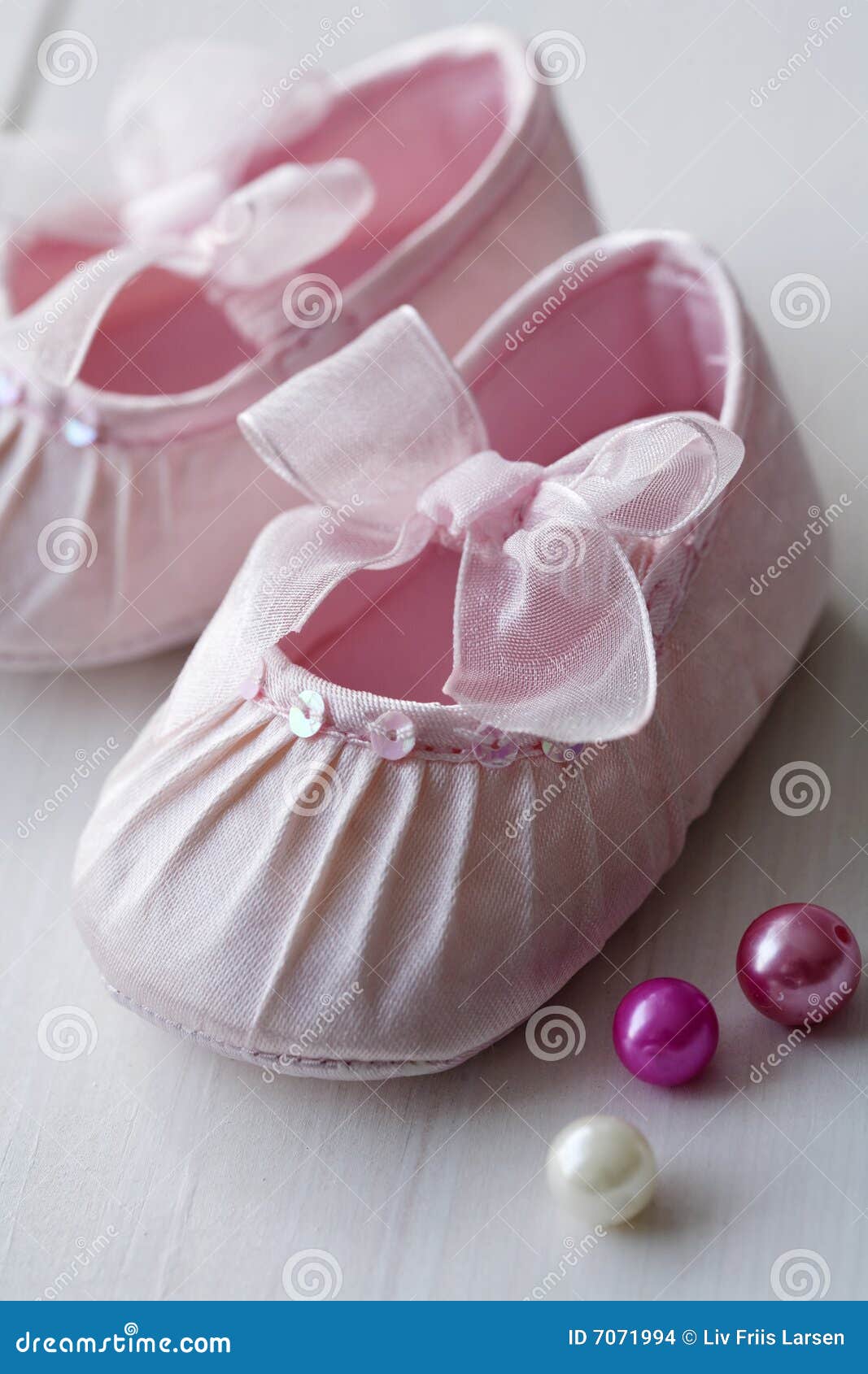 Girls baby shoes stock photo. Image of satin, cute, ribbon - 7071994