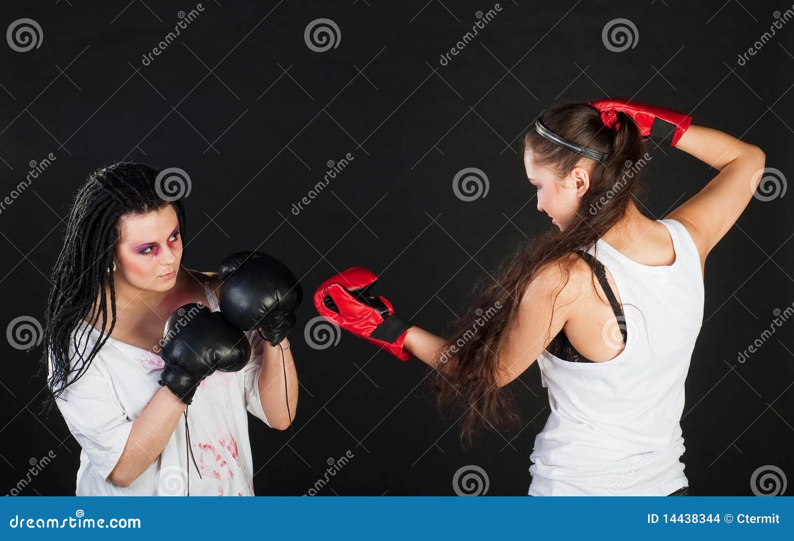 Girls boxing stock photo. Image of injury, people, adult - 14438344