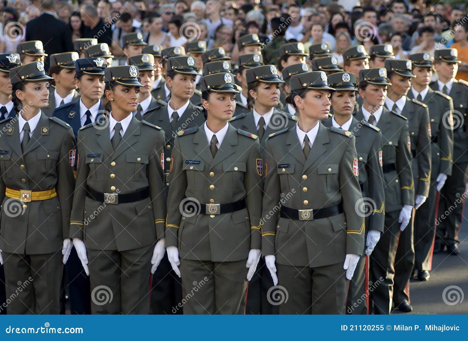 Girls cadet unit editorial image. Image of security, serbia - 21120255