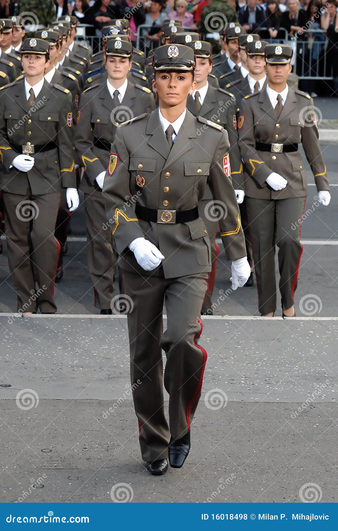 Girls Cadet Unit Prepare for March Editorial Stock Photo - Image of ...