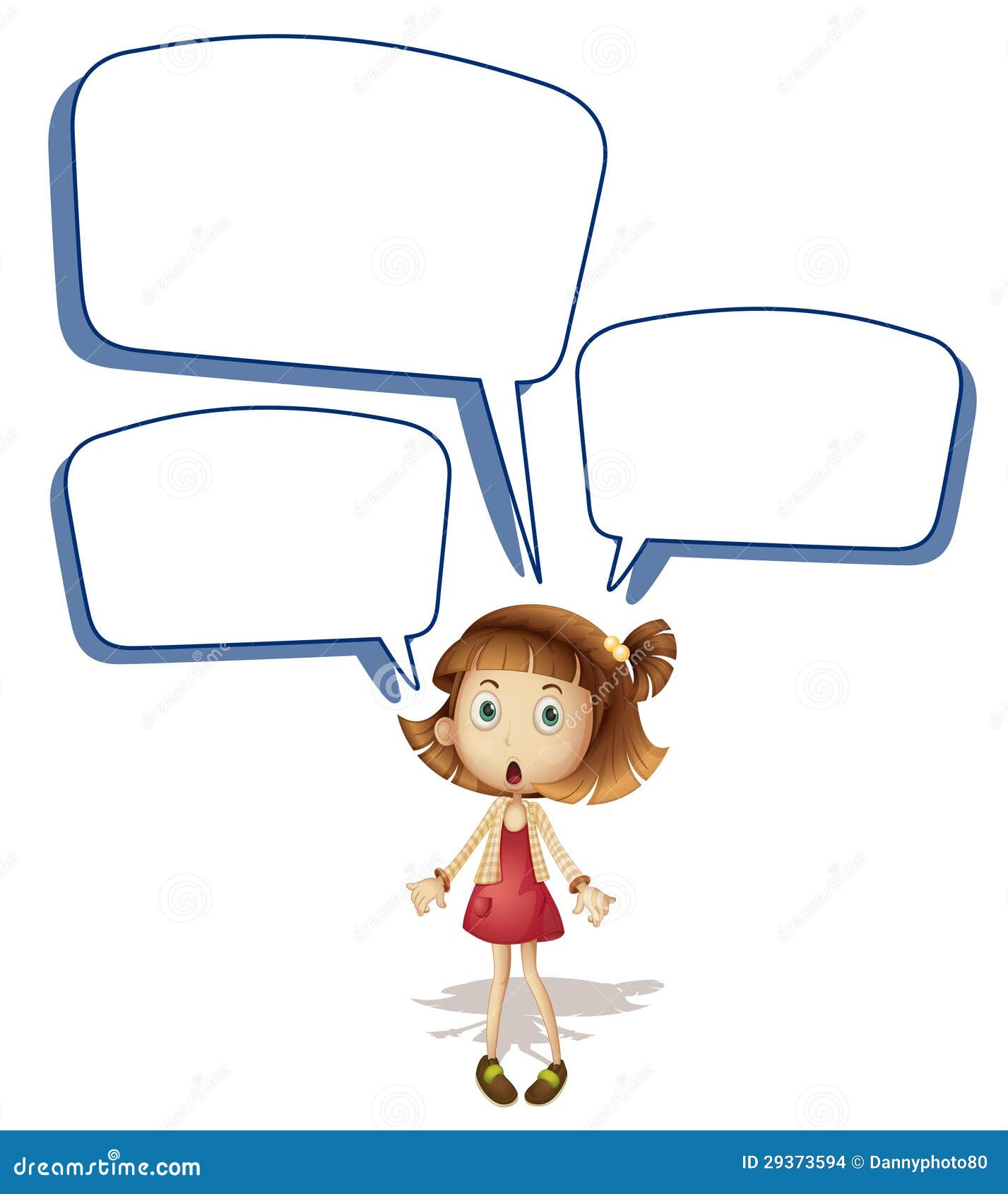 Girls and call out stock illustration. Illustration of person - 29373594