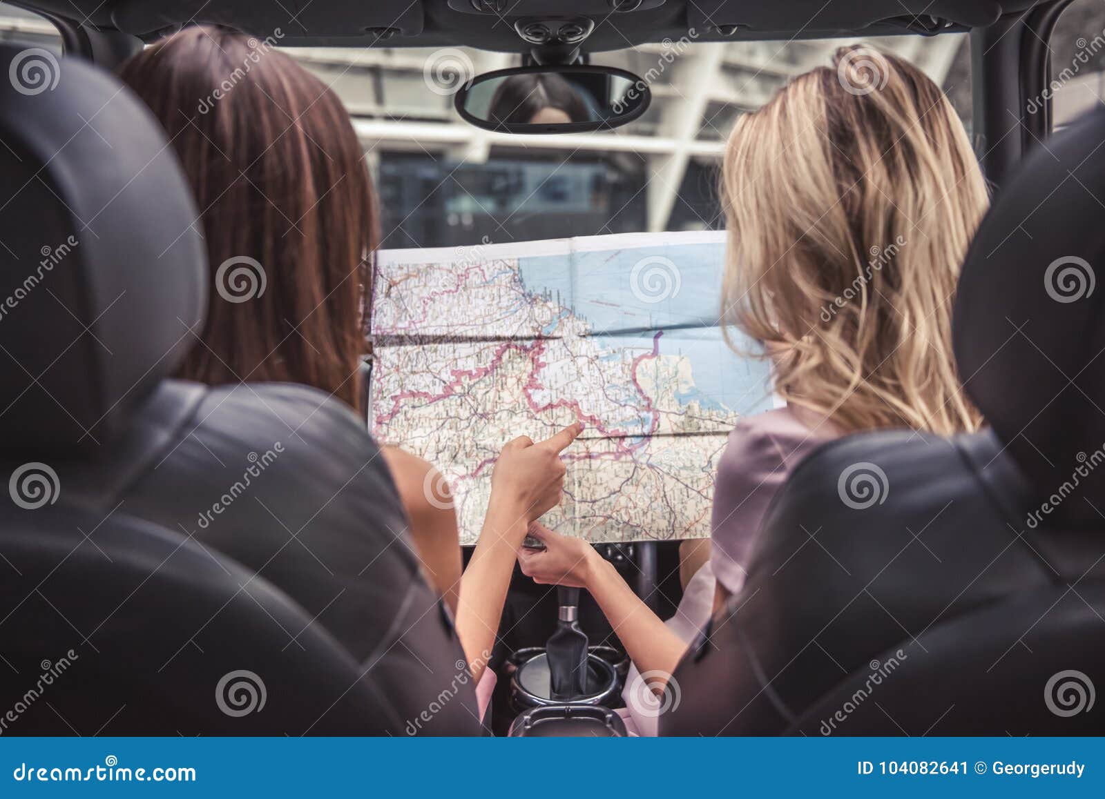 Girls in car stock image. Image of automobile, lifestyle - 104082641