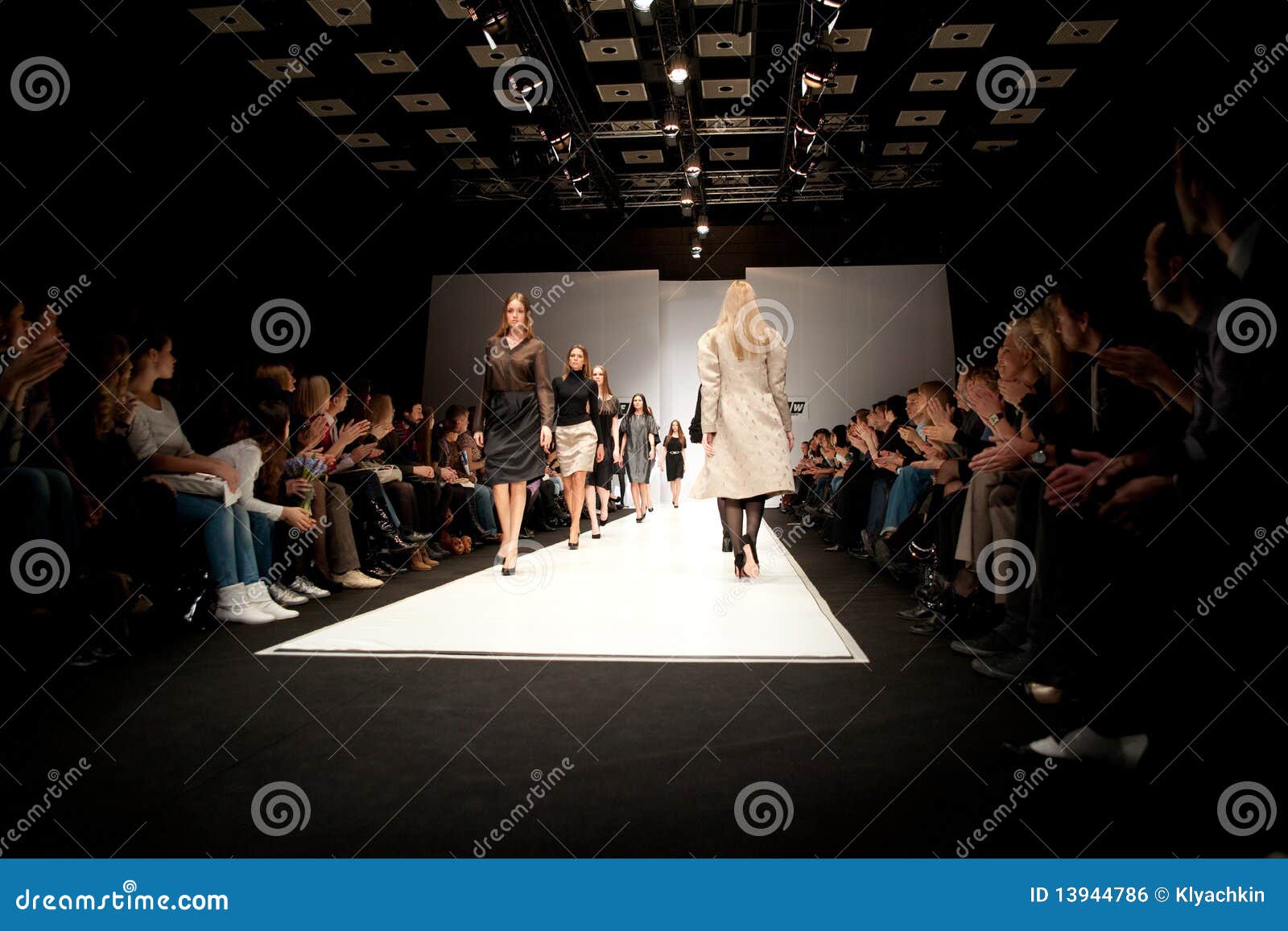 Girls on the catwalk editorial photo. Image of asadchii - 13944786
