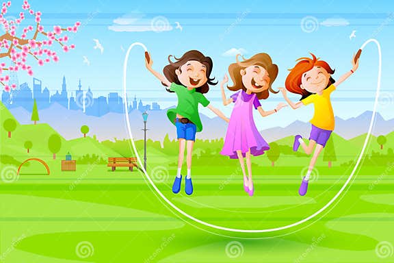 Girls Celebrating Friendship Day Stock Vector Illustration Of