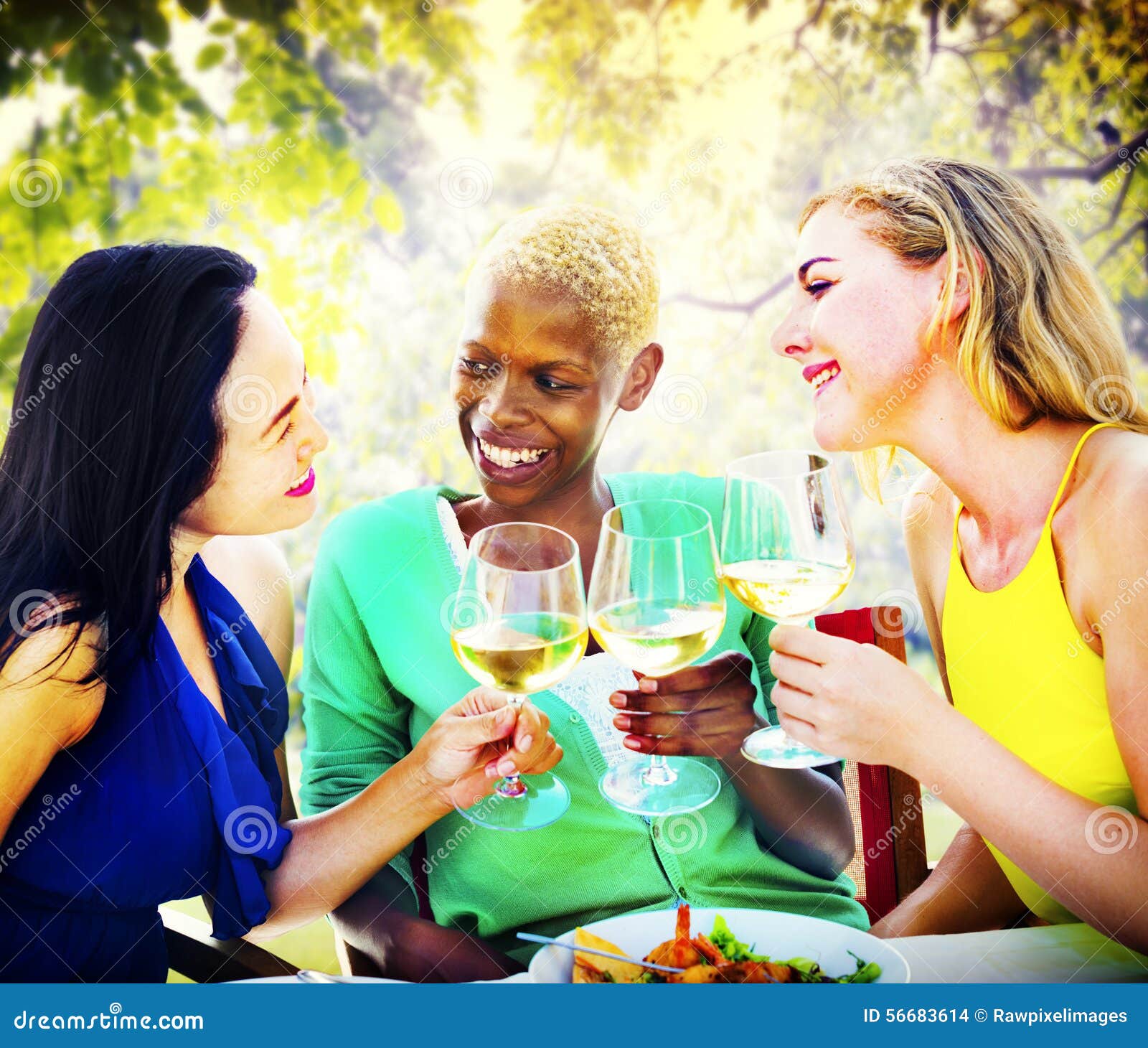 Girls Celebration Hanging Out Talking Chilling Concept Stock Photo ...