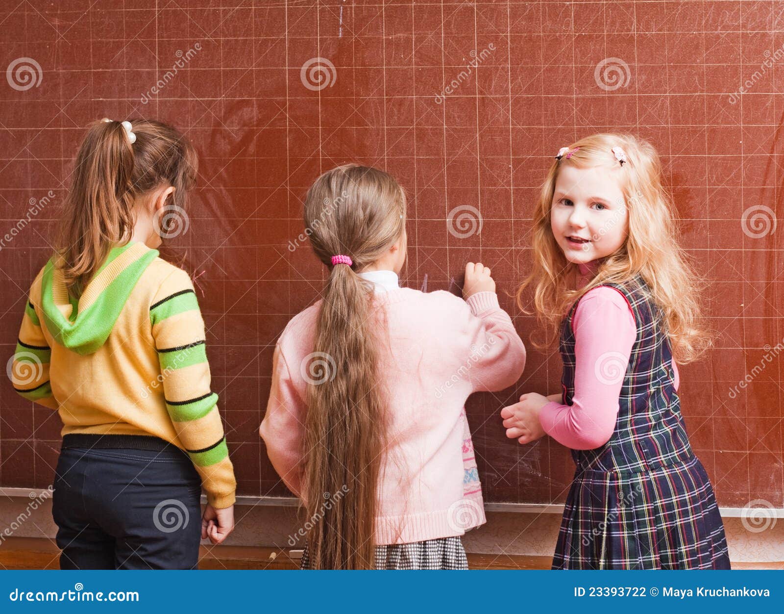 Girls in classroom stock photo. Image of pupil, beautiful - 23393722
