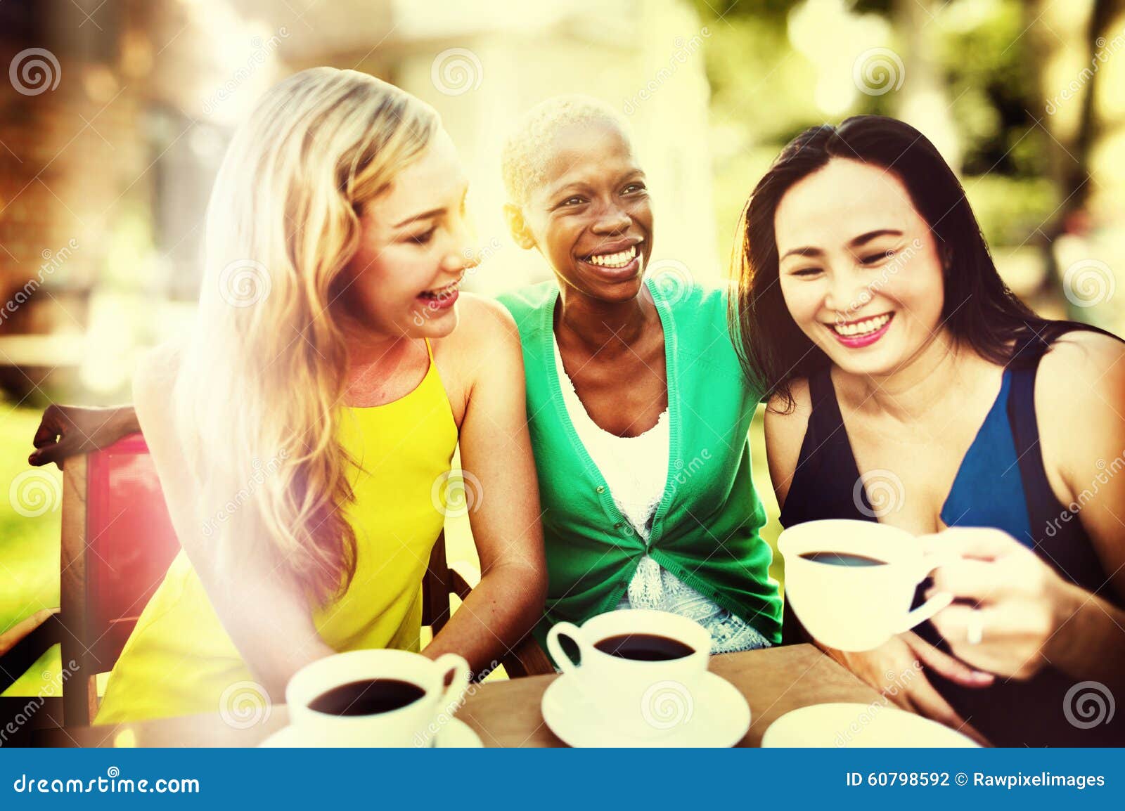 Girls Coffee Break Talking Chilling Concept Stock Photo - Image of ...