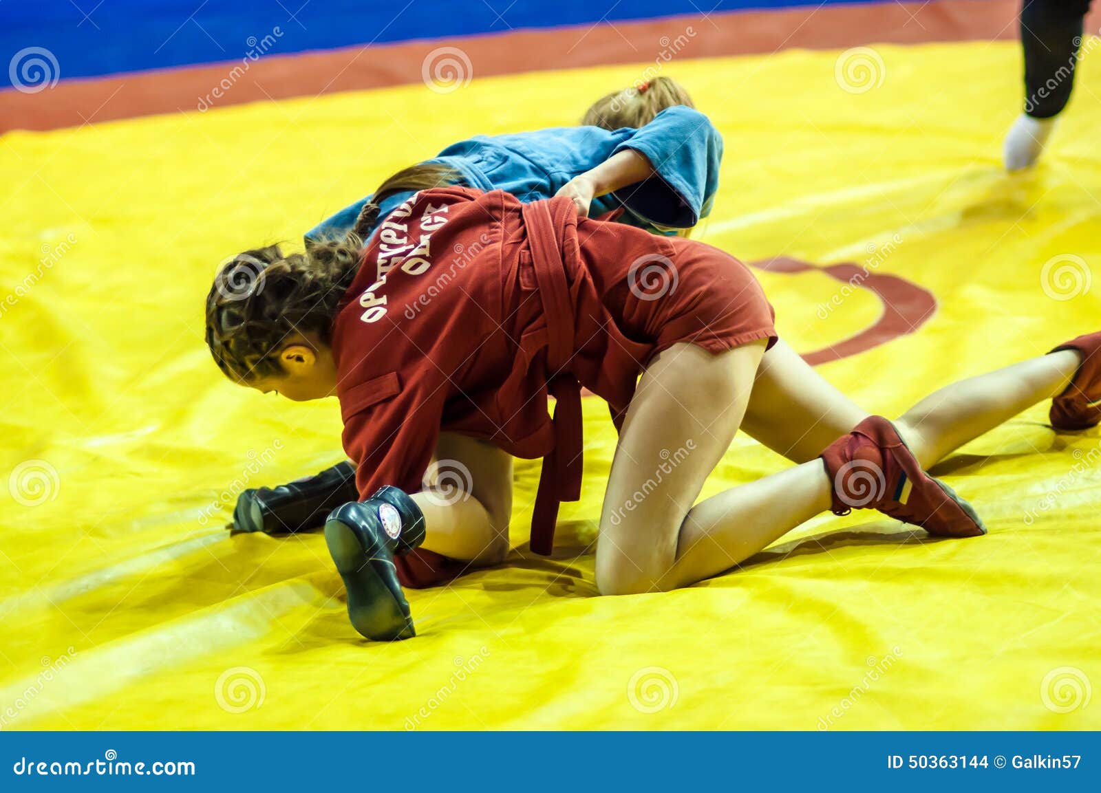 Girls compete in Sambo editorial stock image. Image of fitness - 50363144
