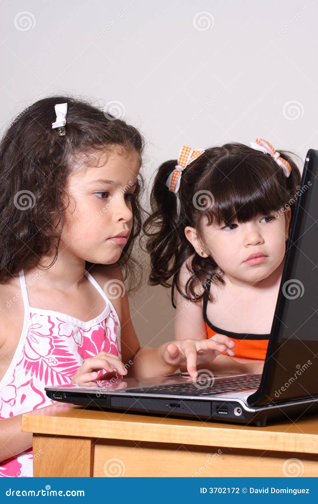 Girls And Computer Picture. Image: 3702172