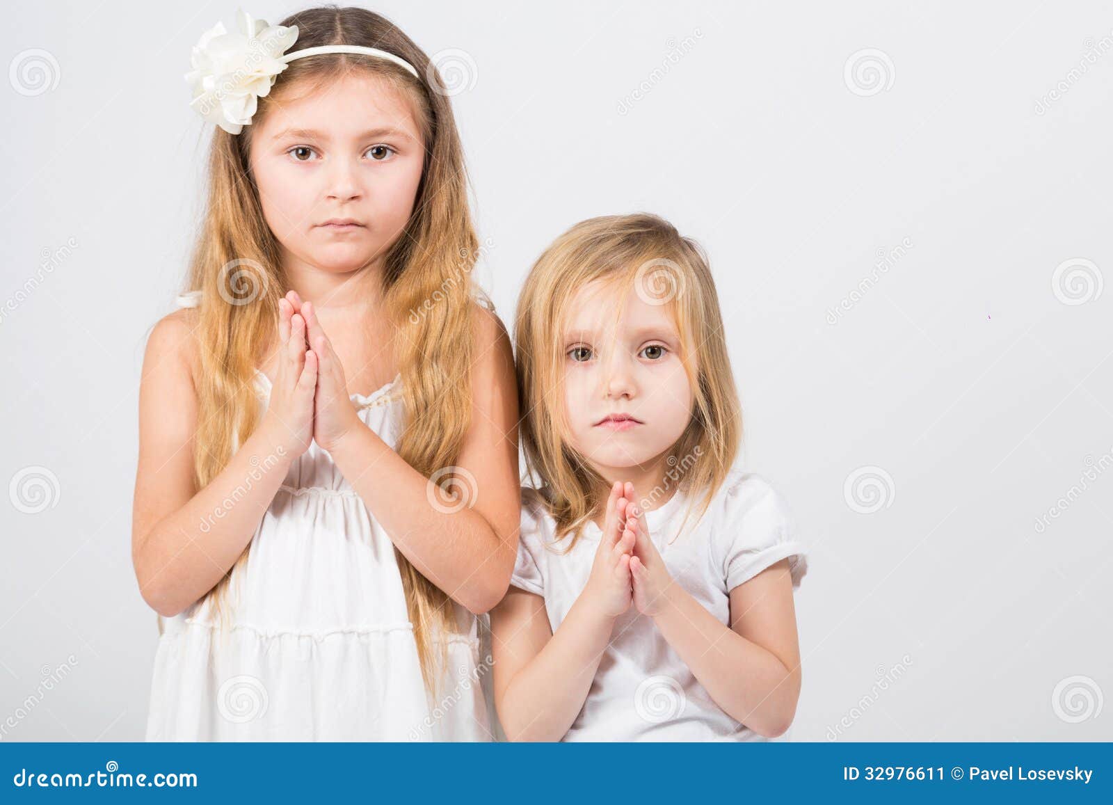 Girls In Prayer Stock Photography | CartoonDealer.com #3040628