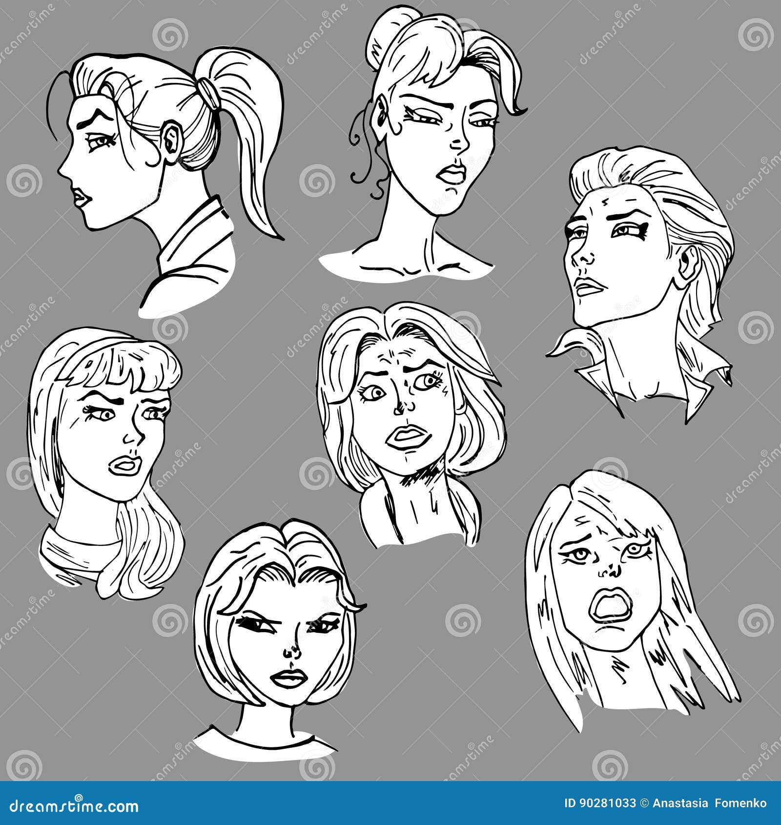 Emotions For Comics Speech Like Bang And Cool Vector Illustration ...