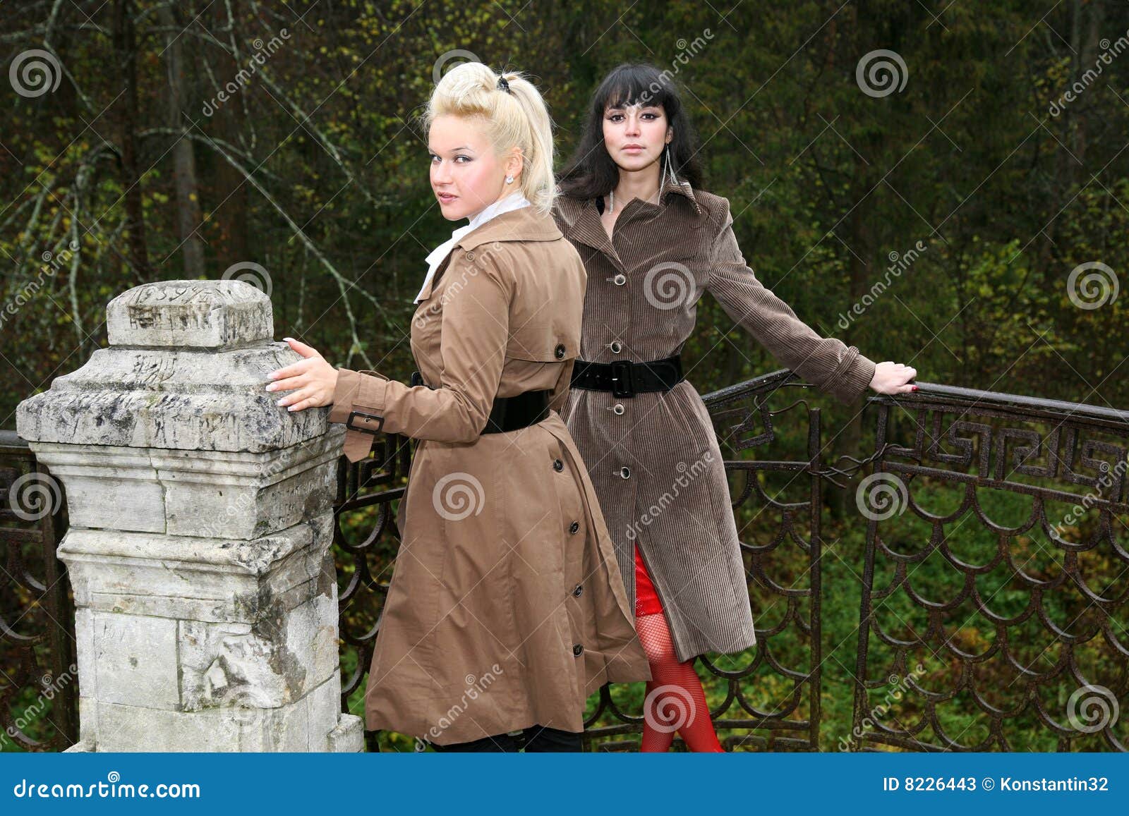 Girls in fall stock image. Image of feminine, cute, girl - 8226443