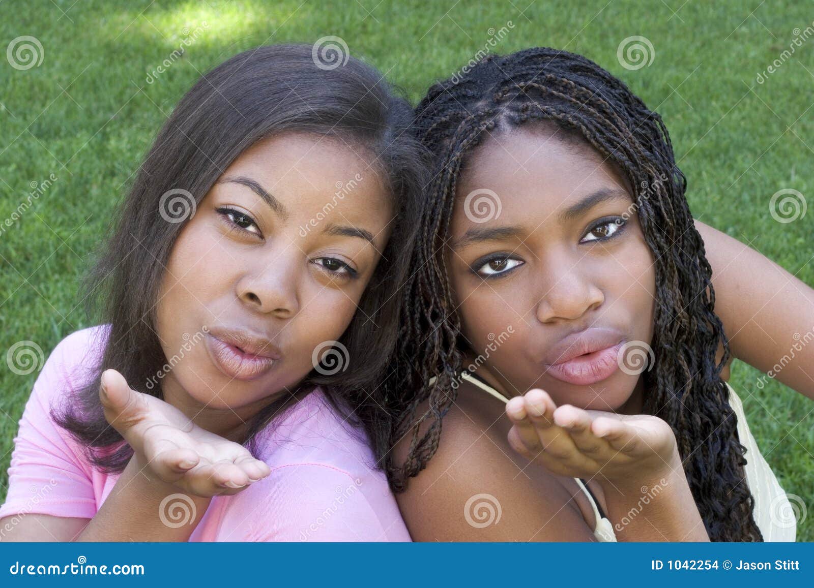 Girls Friends stock photo. Image of teenager, kisses, pretty - 1042254