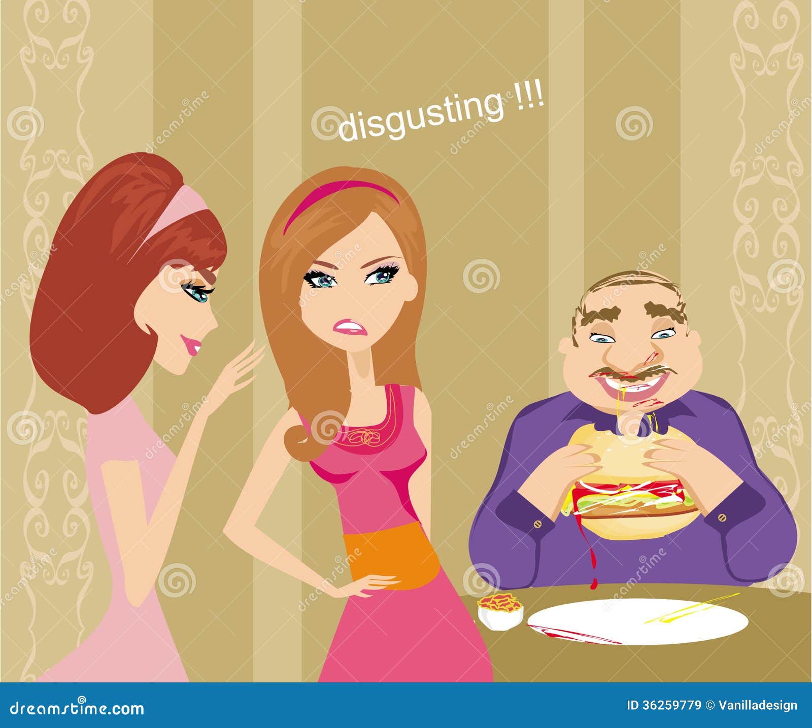 Two Girls Gossiping Isolated Over White Background. Young Females ...